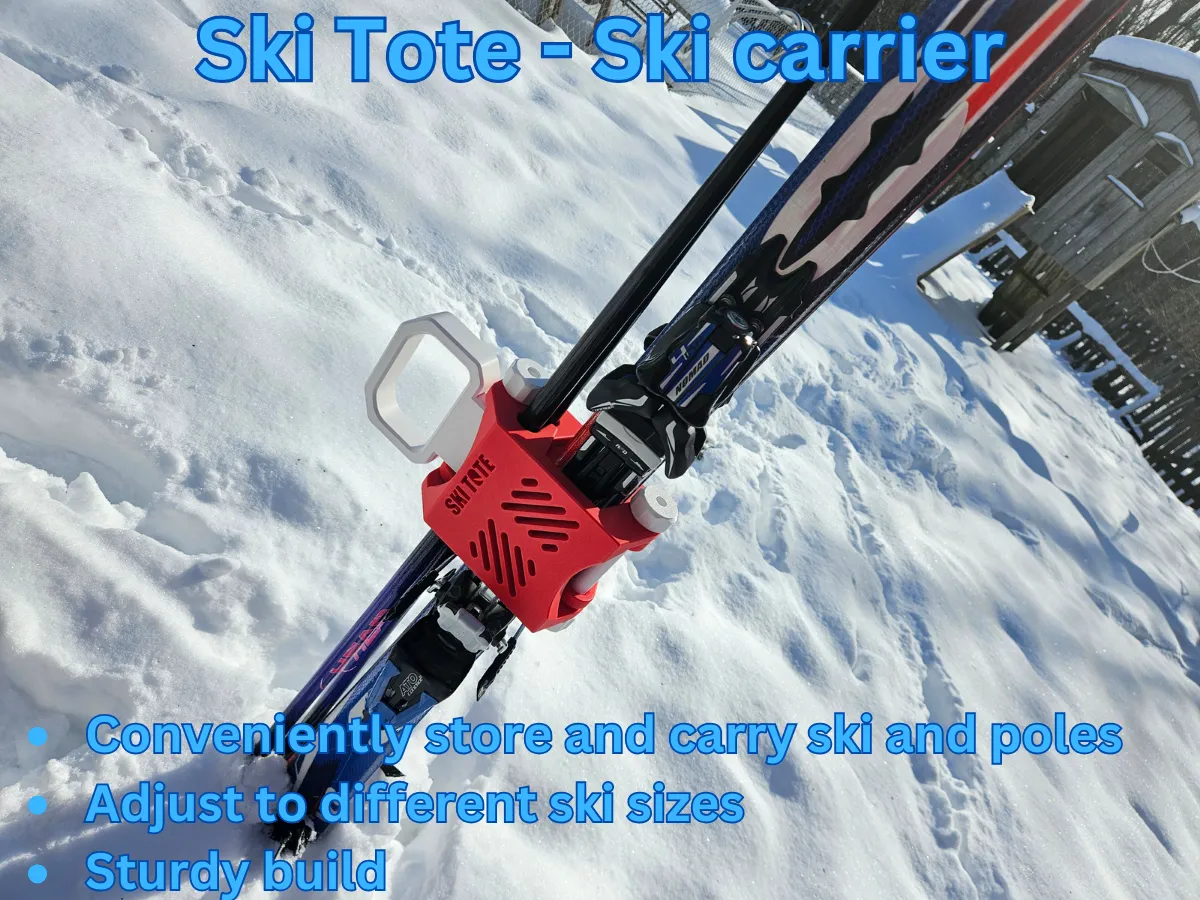 3D Printer Files | 3MF File | SKI TOTE - SKI & POLE CARRIER | Creality ...