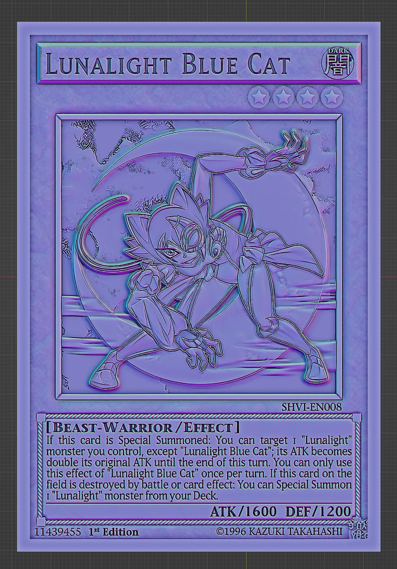 Other STL Download - Lunalight Blue Cat - yu-gi-oh!by Wsonuchiha3D