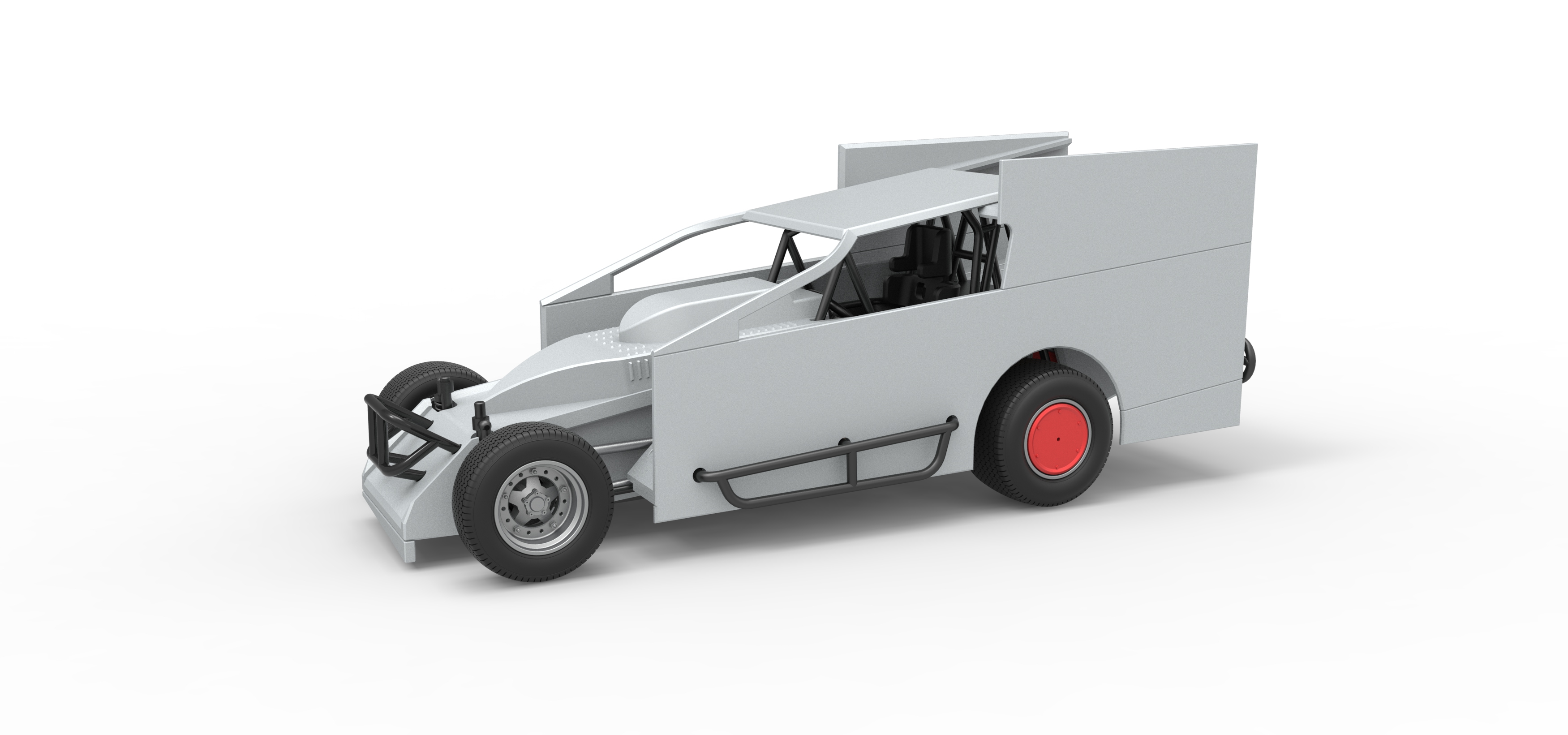 Northeast Outlaw Dirt Modified stock car Scale 1:25 | 3D models ...