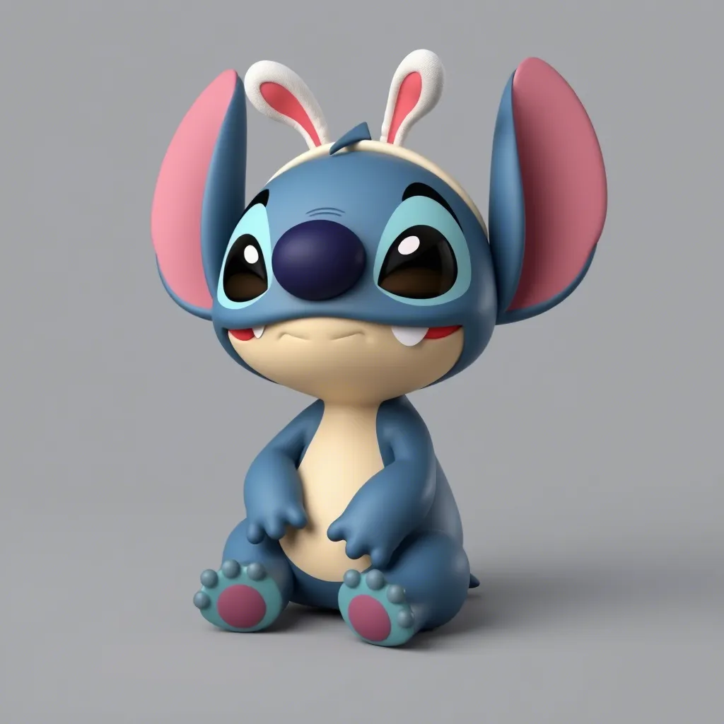 Characters & Creatures STL Download - Stich easter bunnyby Prinlab3d