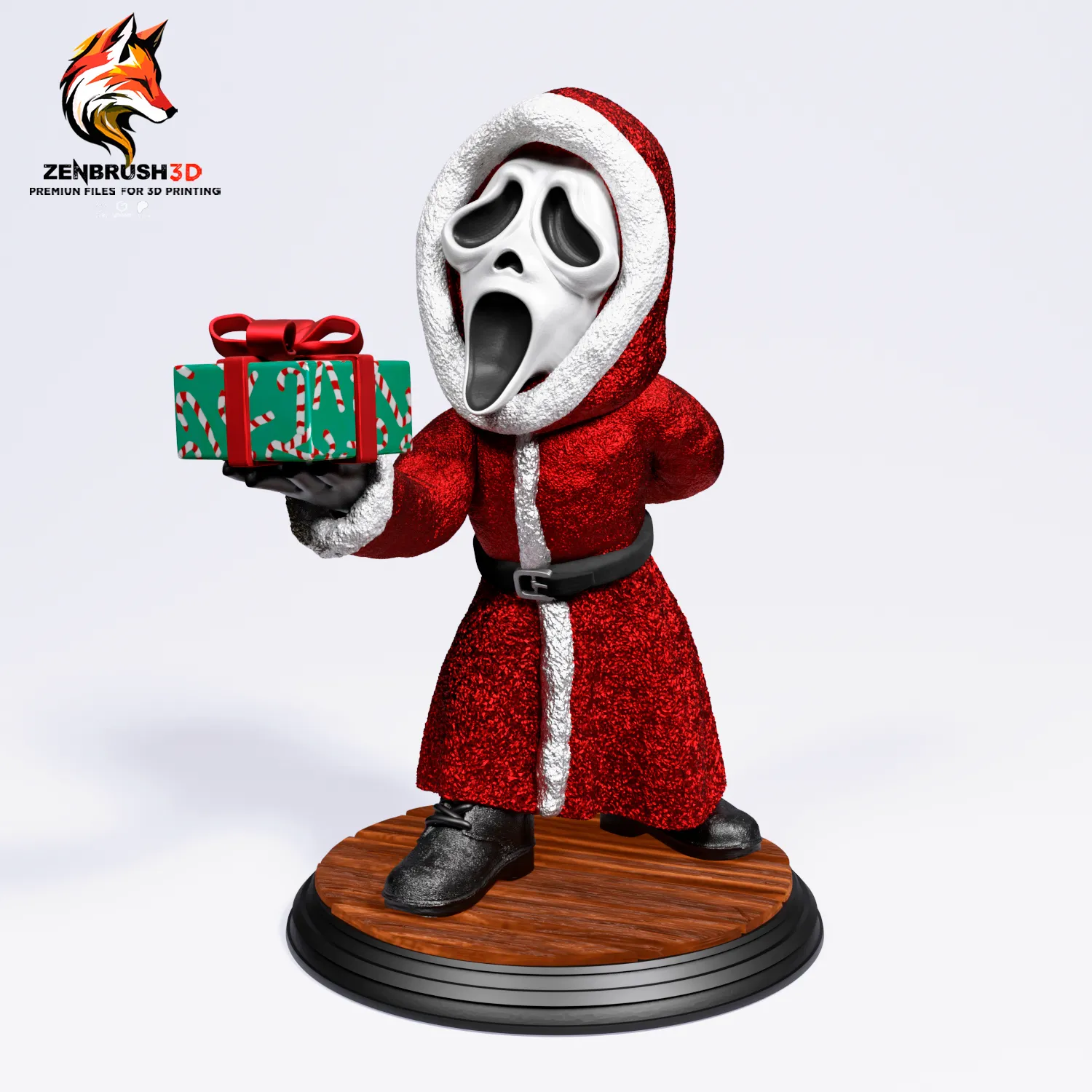 Other STL Download - Ghost Face - Santa Claus 3D PRINTINGby ZENBRUSH3D