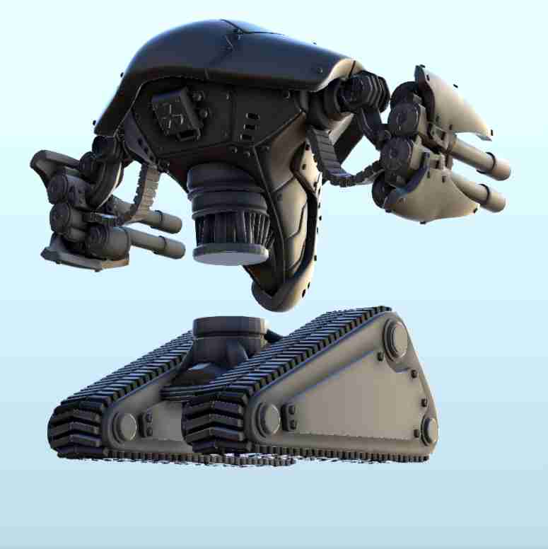 TR 700 soldier-robot 5 (+ supported version) - miniatures sc | 3D ...