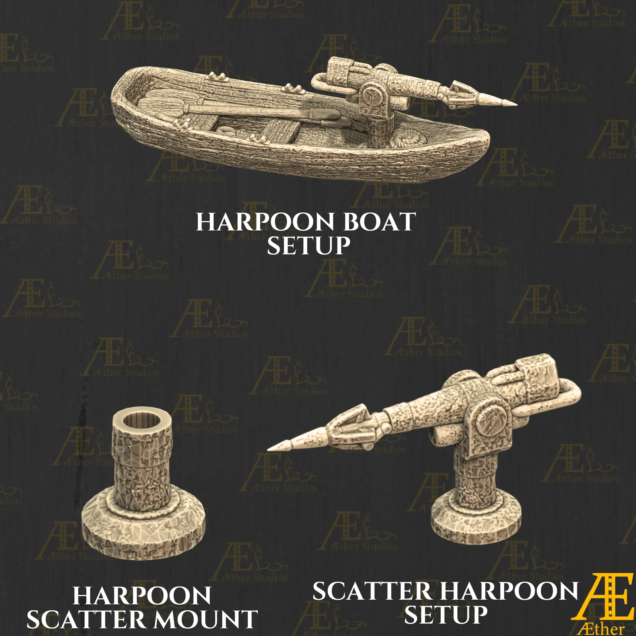 Other STL Download - AEDOCK09 - Rowboatby Aether Studios