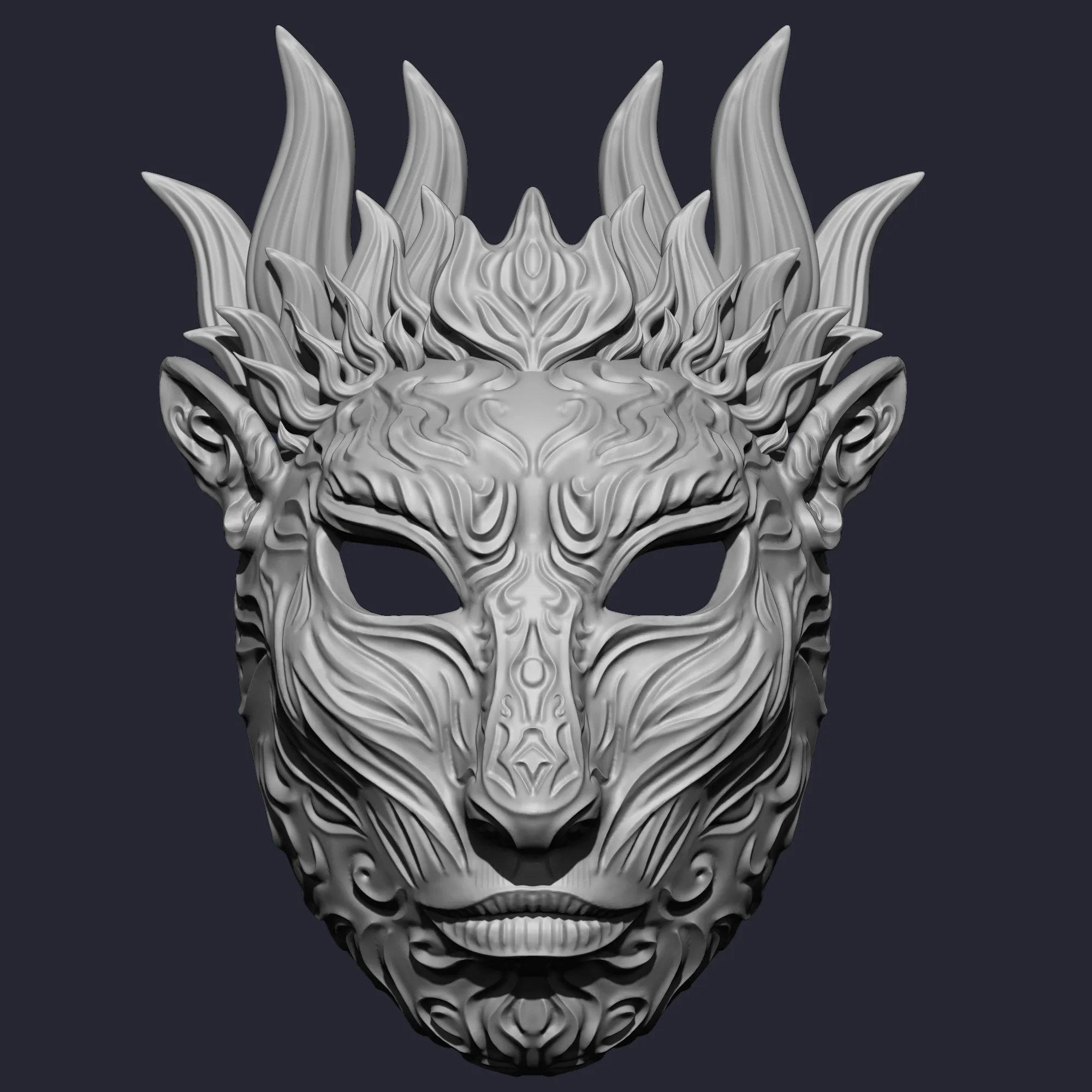 Cosplay STL Download - Avatar Fire and Ash Theme Maskby diepriver