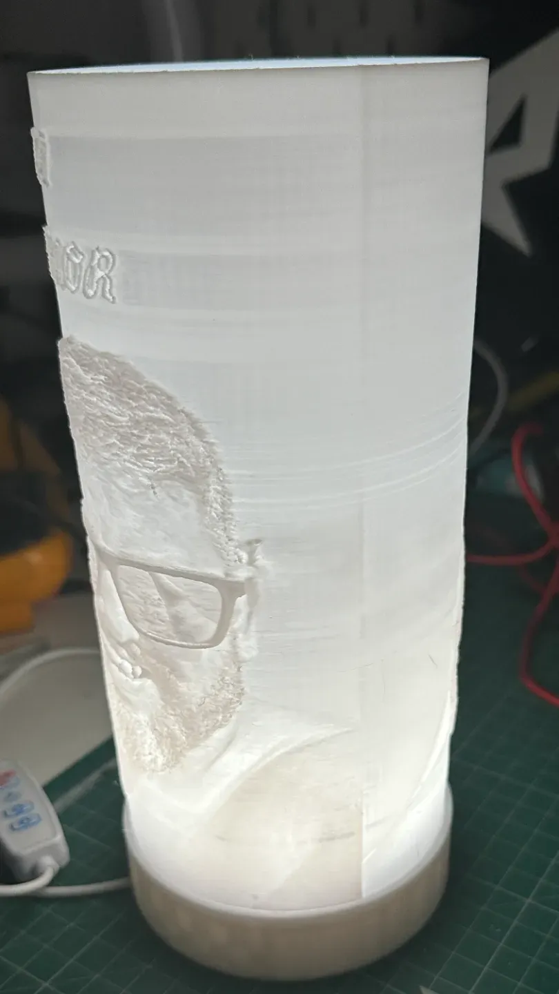 Led light base for cylindrical lithophane | 3D models download | Creality Cloud