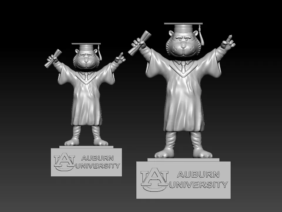 Other STL Download - GRADUATION MASCOT AUBURN UNIVERSITY - 3D PRINTby ...