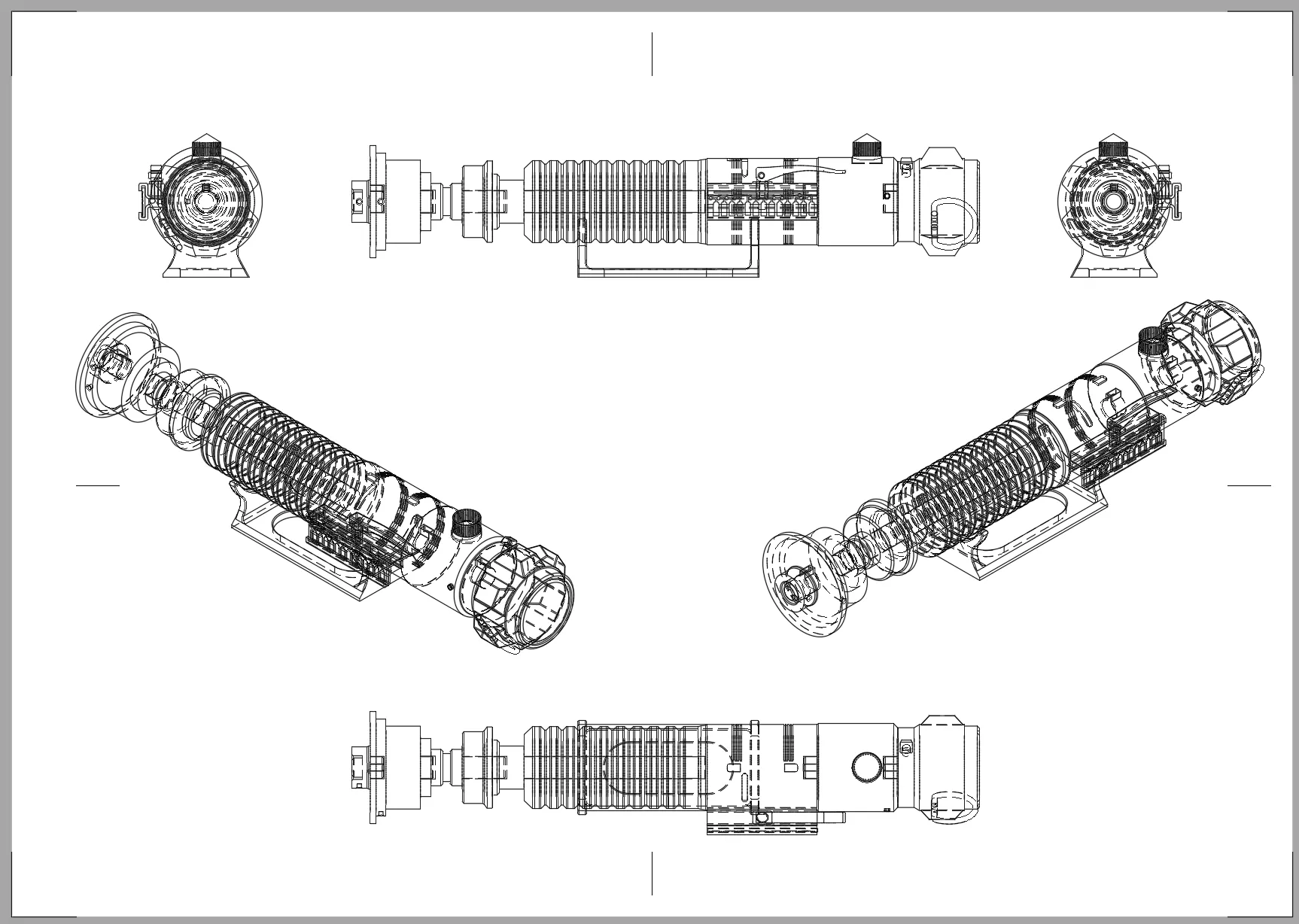 Characters & Creatures STL Download - Luke Skywalker Lightsaber from ...
