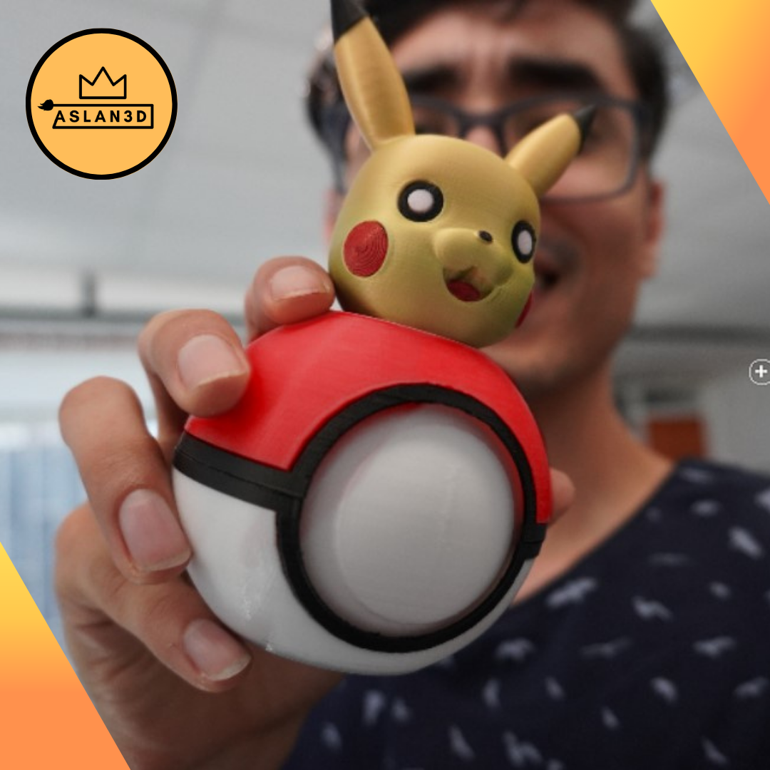PIKACHU + POKEBALL | 3D models download | Creality Cloud