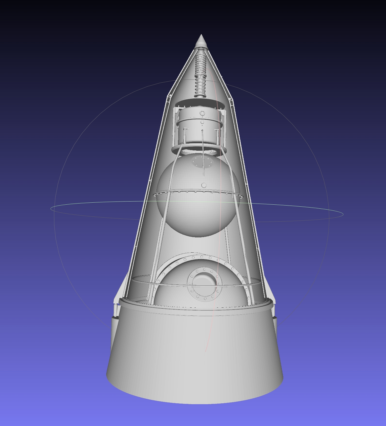 Sputnik 2 Laika Capsule Cutaway | 3D models download | Creality Cloud
