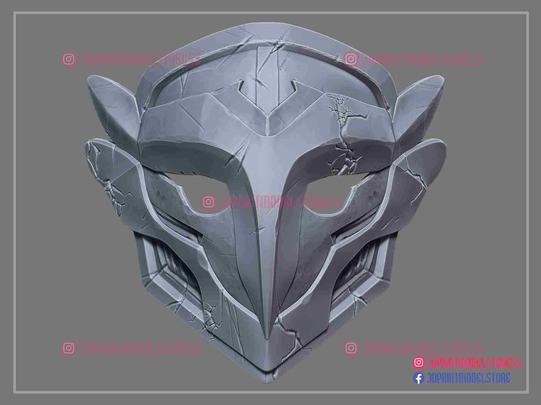 Firelight Leader Mask - League of Legends LOL Cosplay | 3D models ...
