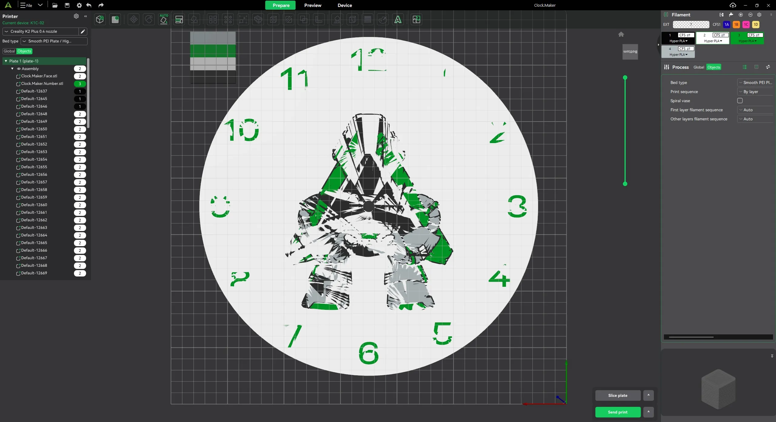 3D Printer Files | 3MF File | Clock Maker | Creality Cloud