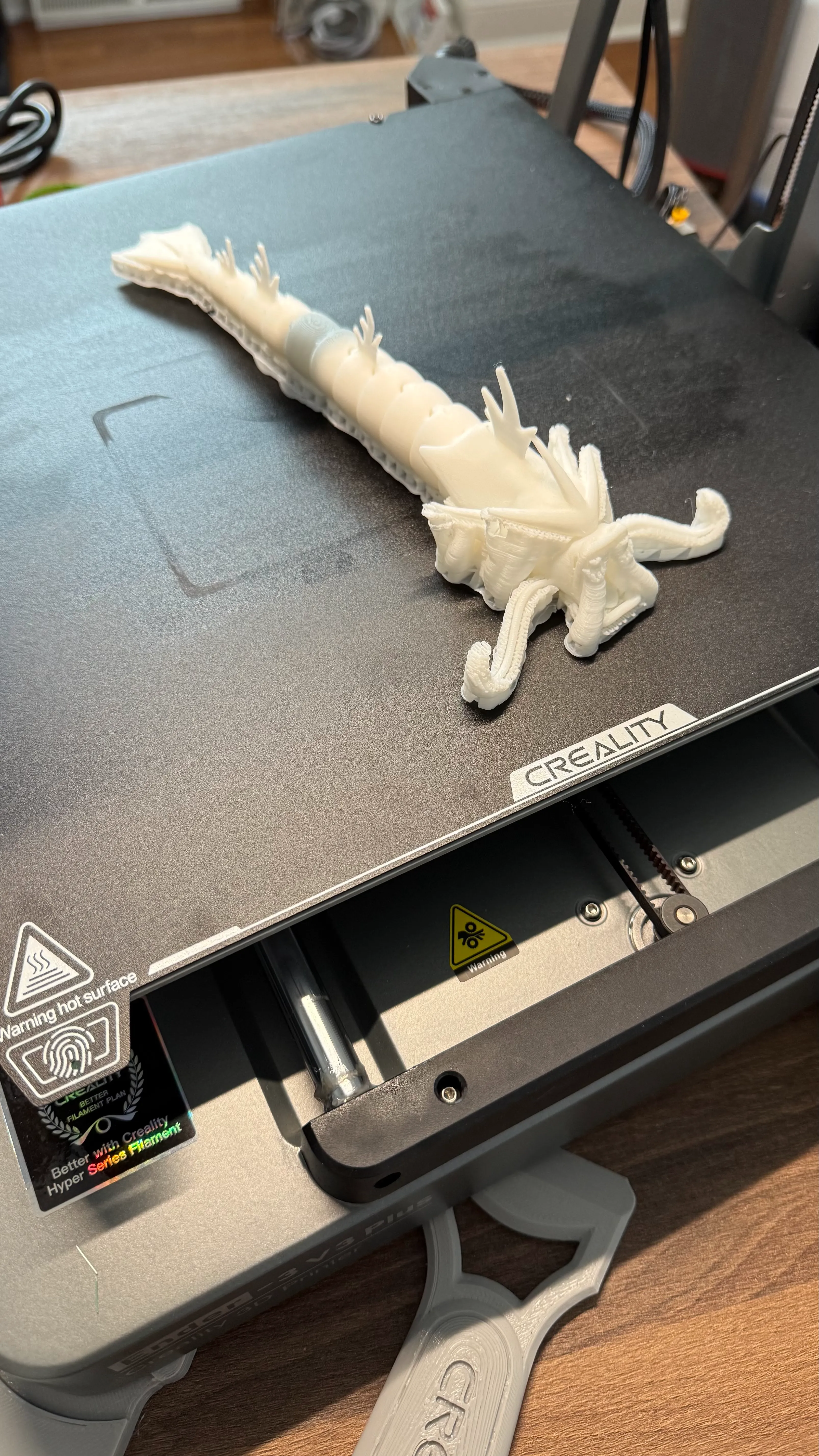 Good print, should've printed without brim and used glue | Creality Cloud