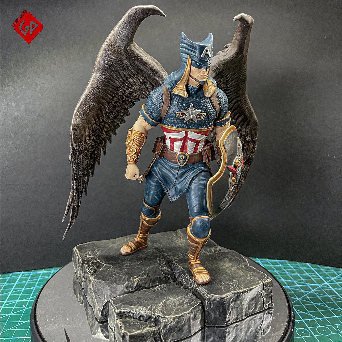 Captain America Egyptian God Themed - Ready for printing | 3D models ...