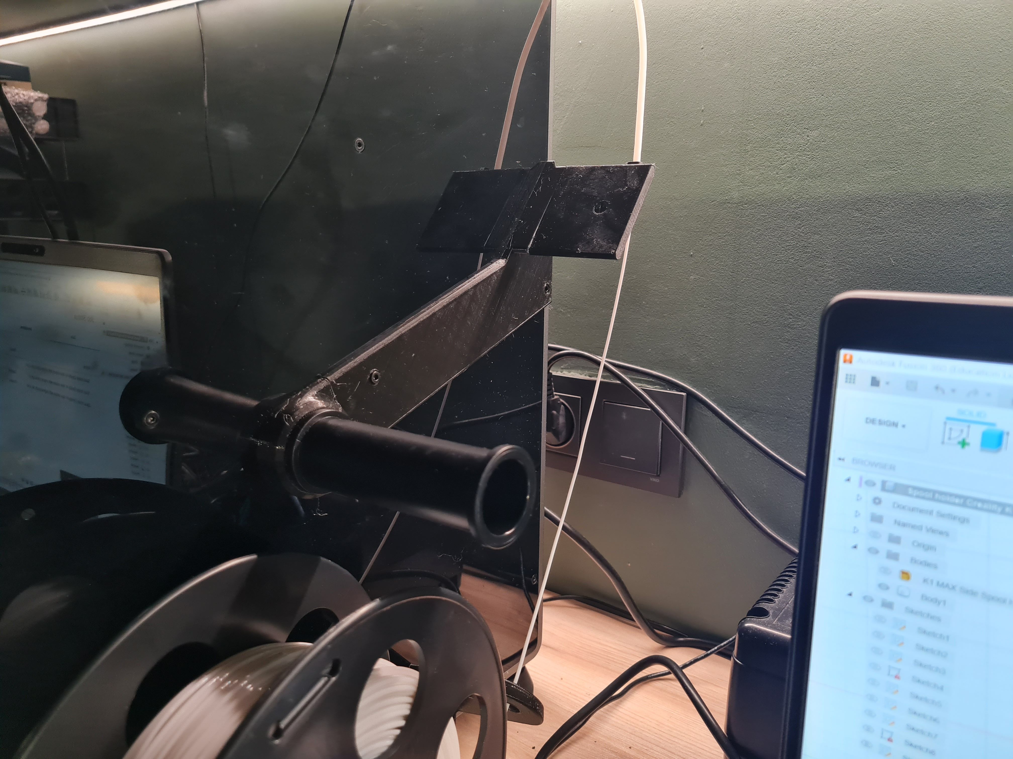 Spool holder Creality K1 Max version for PIN | 3D models download ...