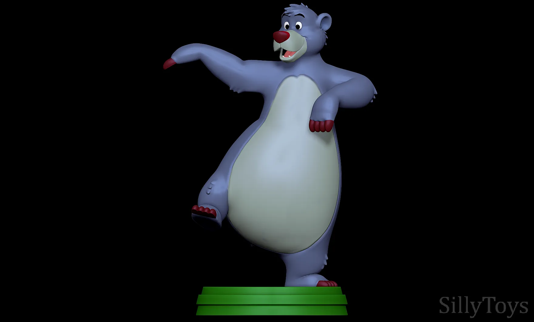 Characters & Creatures STL Download - Baloo - The Jungle Bookby SillyToys