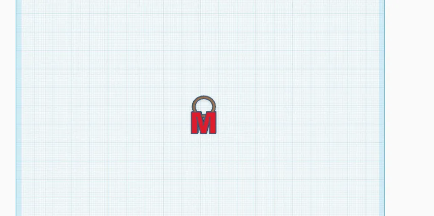 3D Printer Files | 3MF File | M keychain | Creality Cloud