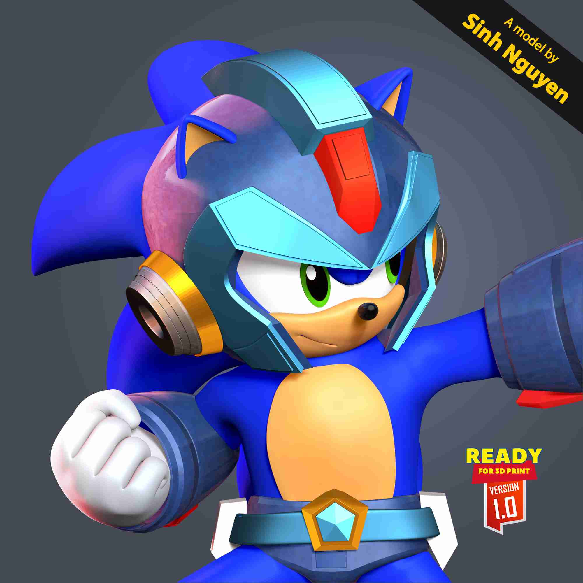Mega Sonic | 3D models download | Creality Cloud