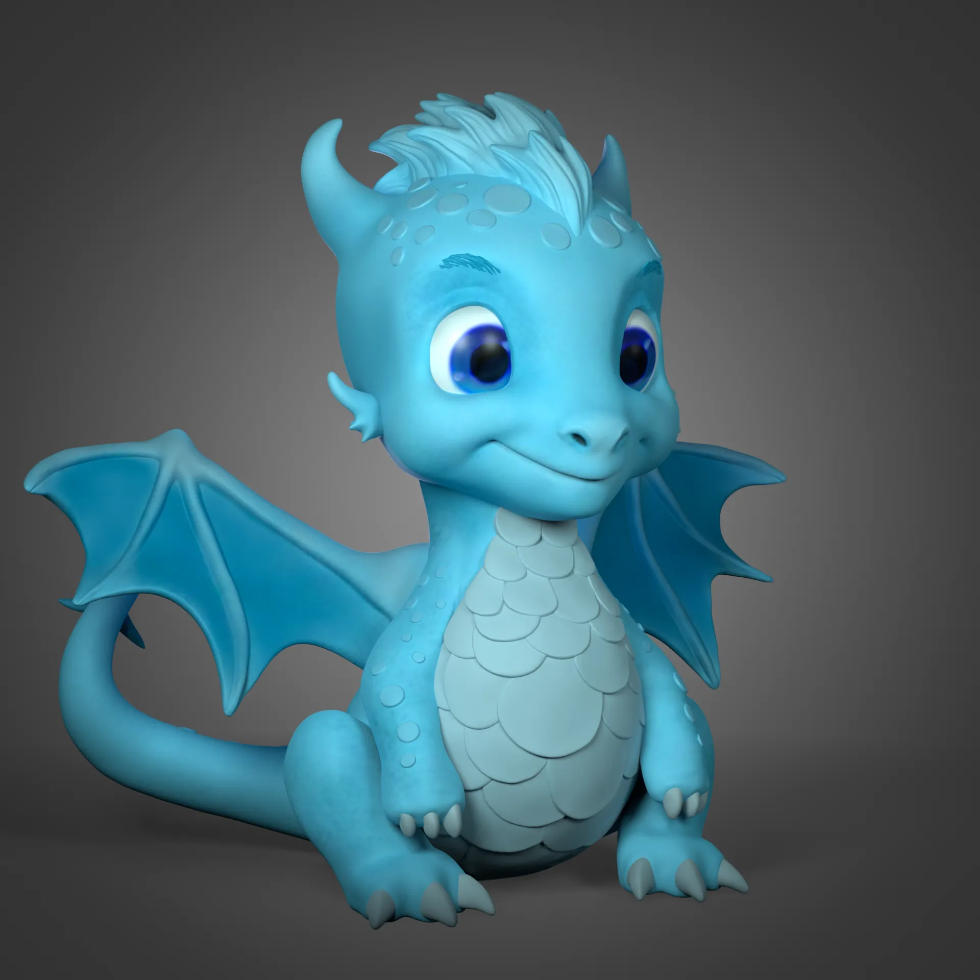 LITTLE CUTE ICE DRAGON | 3D models download | Creality Cloud