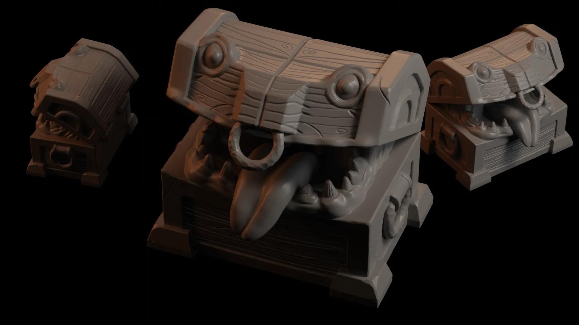 Miniature Games & Accessories STL Download - Mimic chestby GALAXIARUM 3D