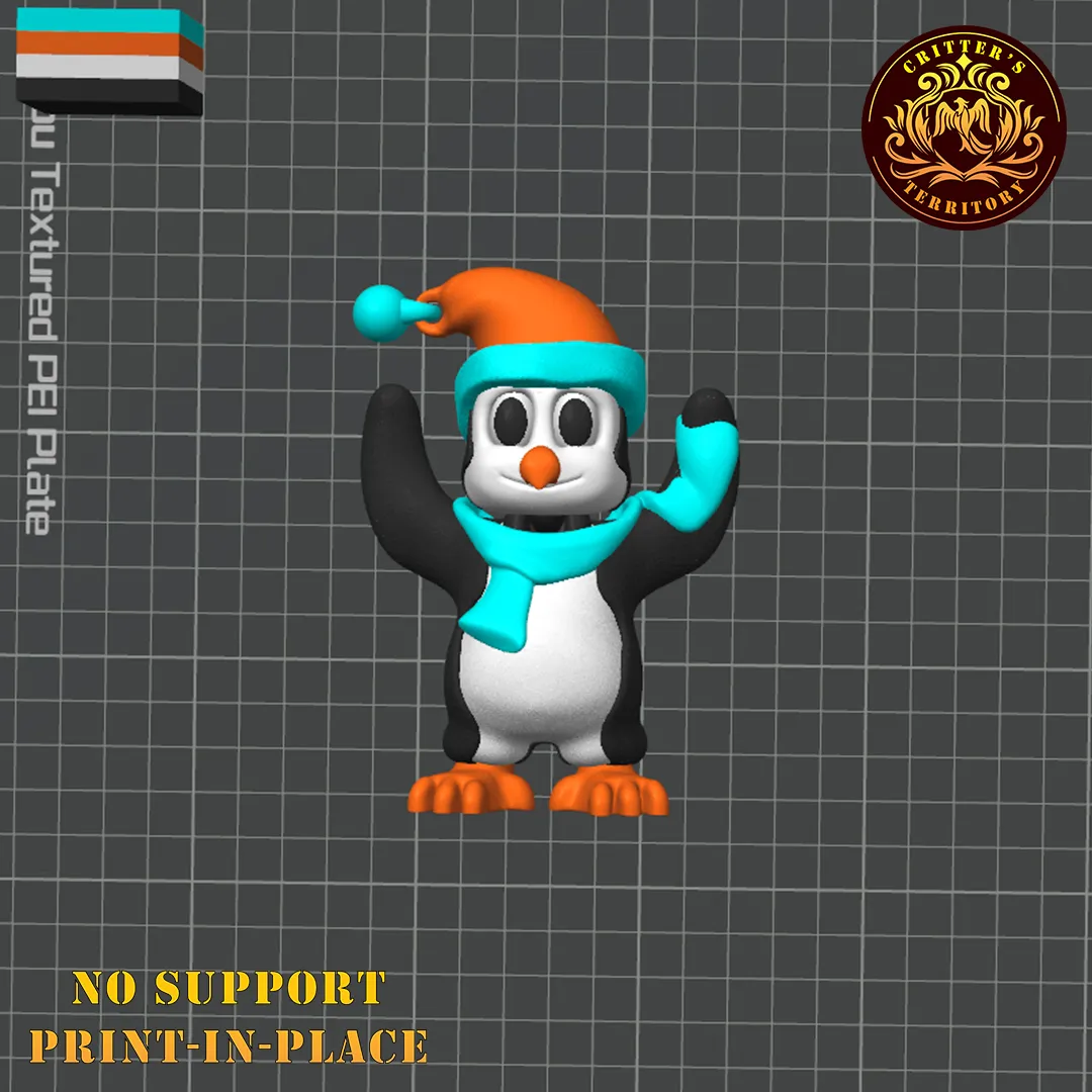 Flexi Mini Penguin | Christmas Special | No support | 3D models ...