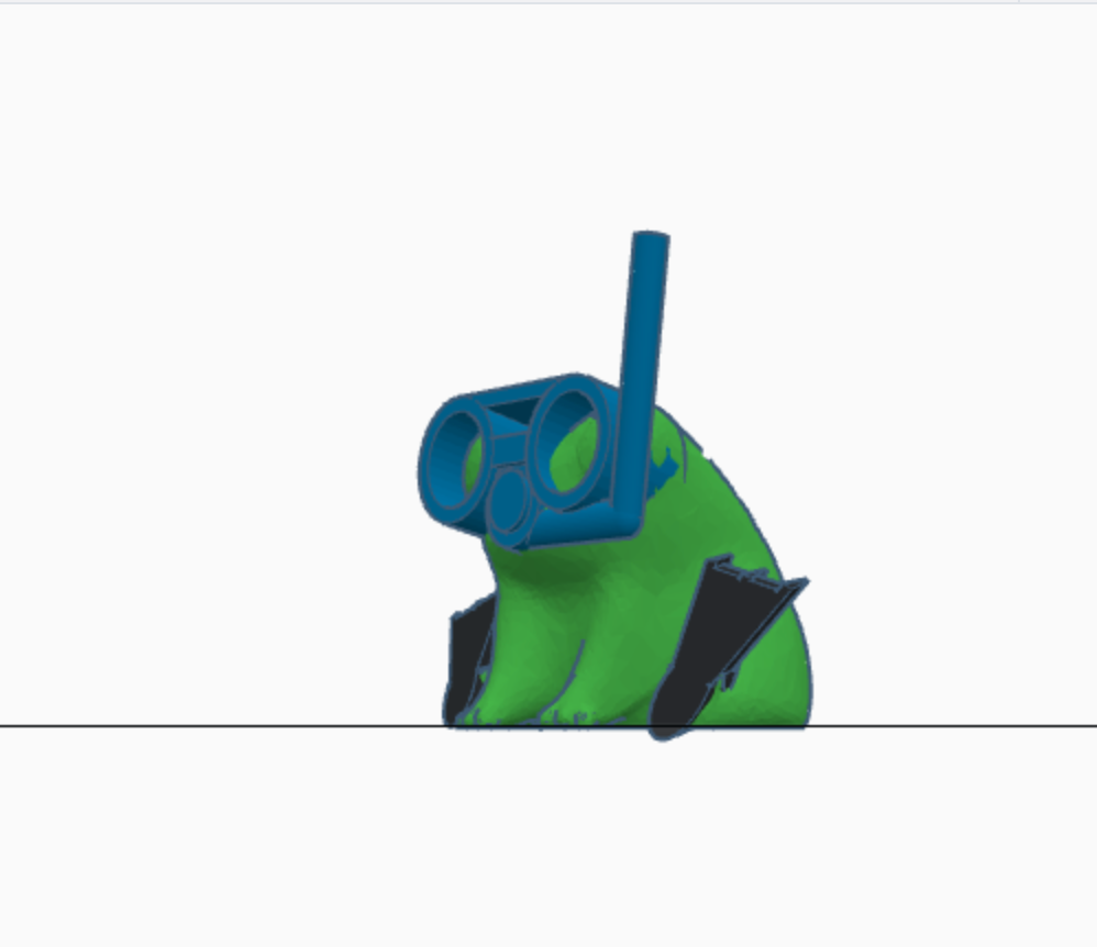 fred the frog (scuba frog) | 3D models download | Creality Cloud