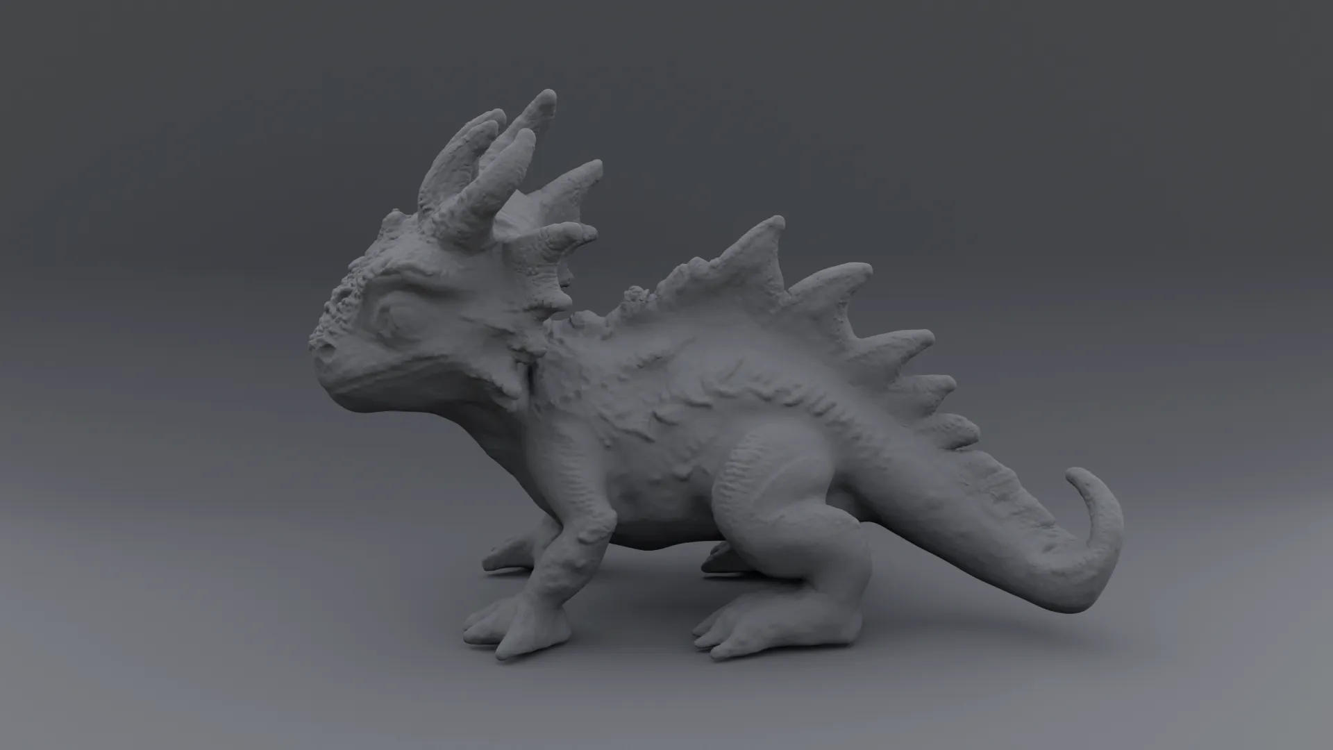 Characters & Creatures STL Download - Wingless Red Dragon #1by zforged