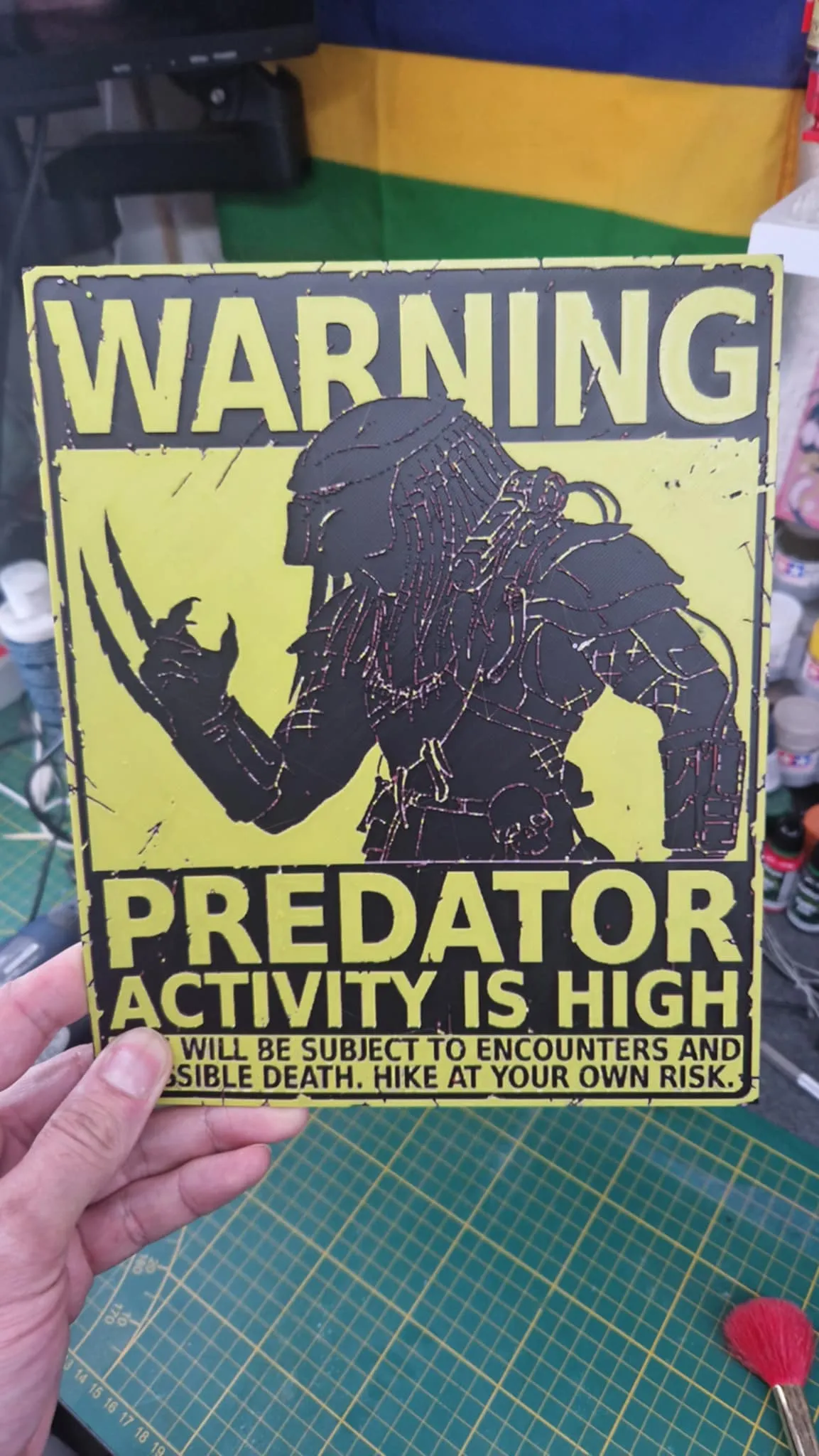 3D Printer Files | 3MF File | Predator Hueforge - Warning Predator ...