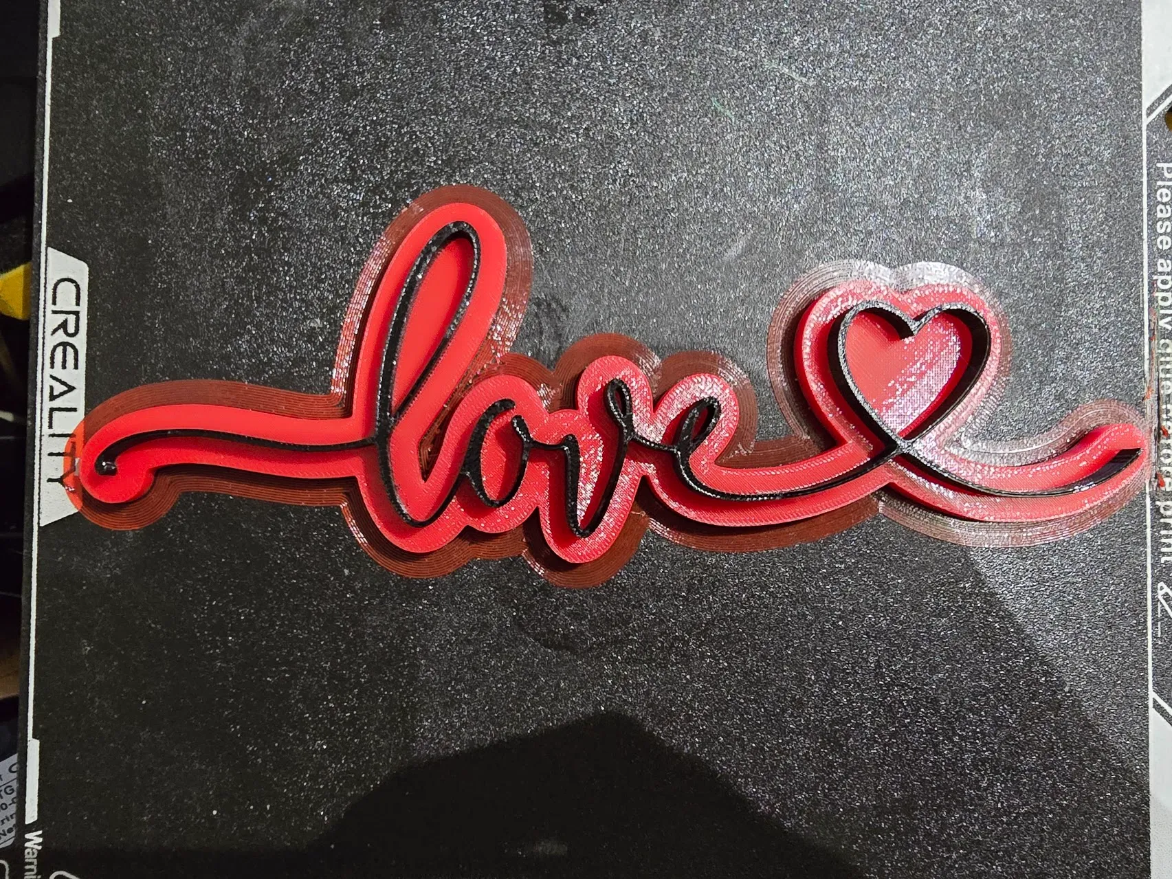 3D Printer Files | 3MF File | Love wallart | Creality Cloud