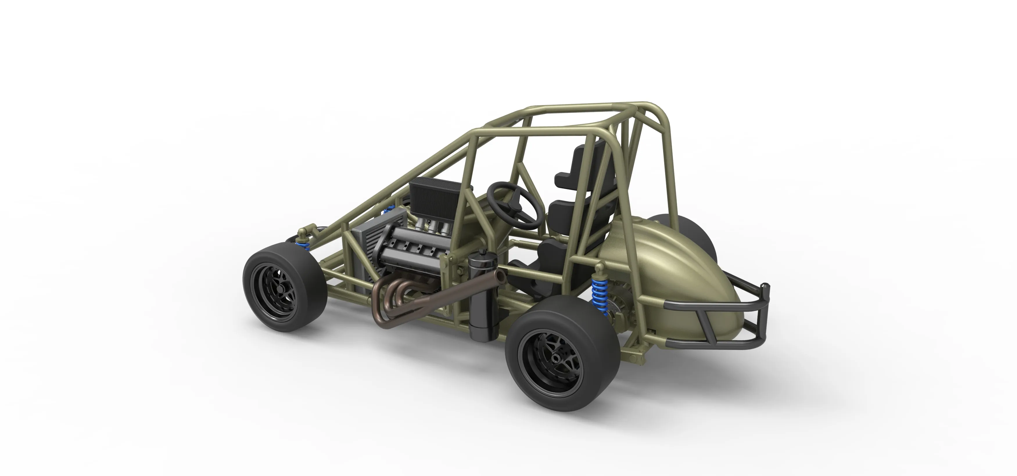 Other STL Download - Pavement Midget car Base Scale 1:25by 3DTechDesign