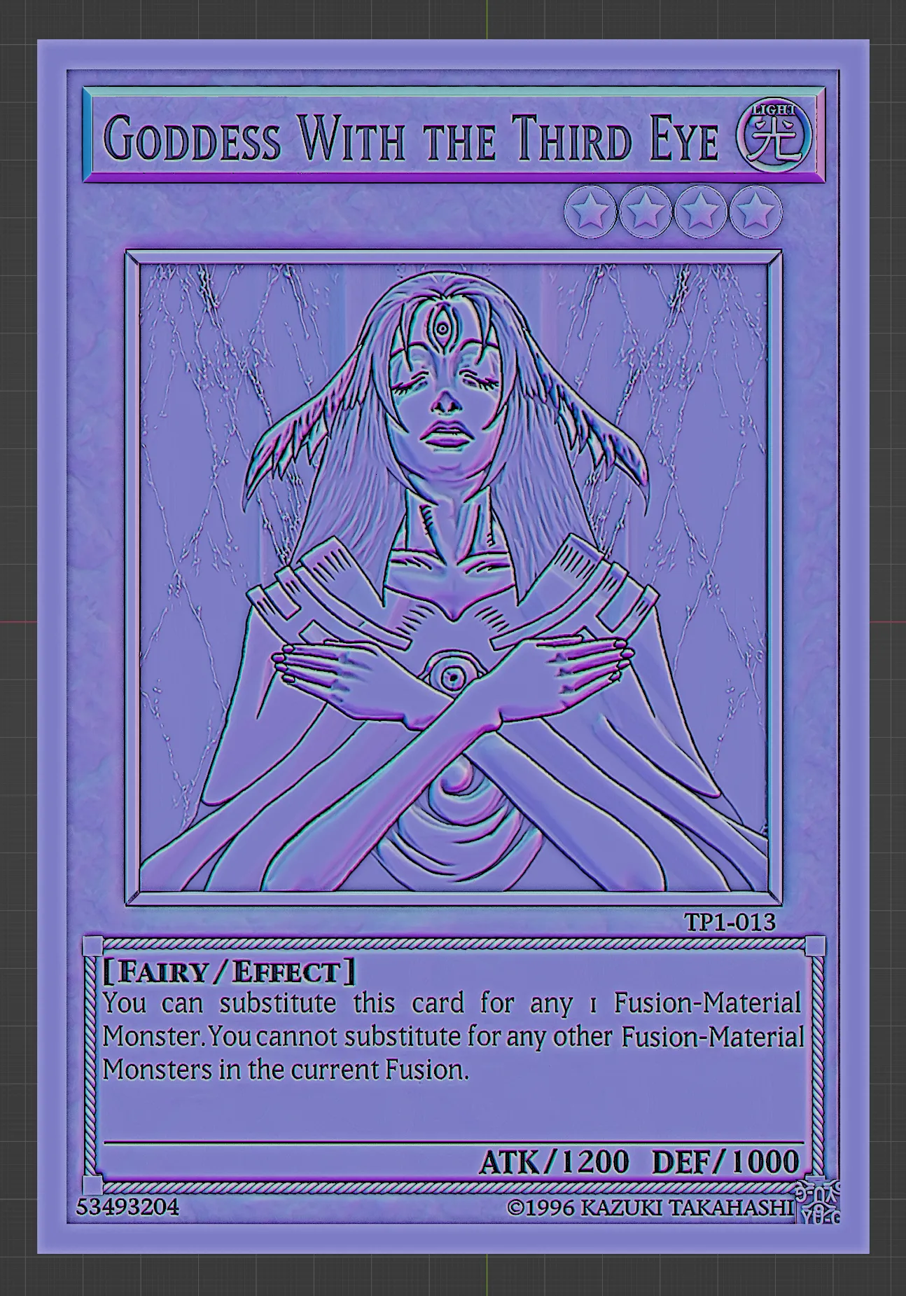 Other STL Download - Goddess with the Third Eye - yu-gi-oh!by Wsonuchiha3D