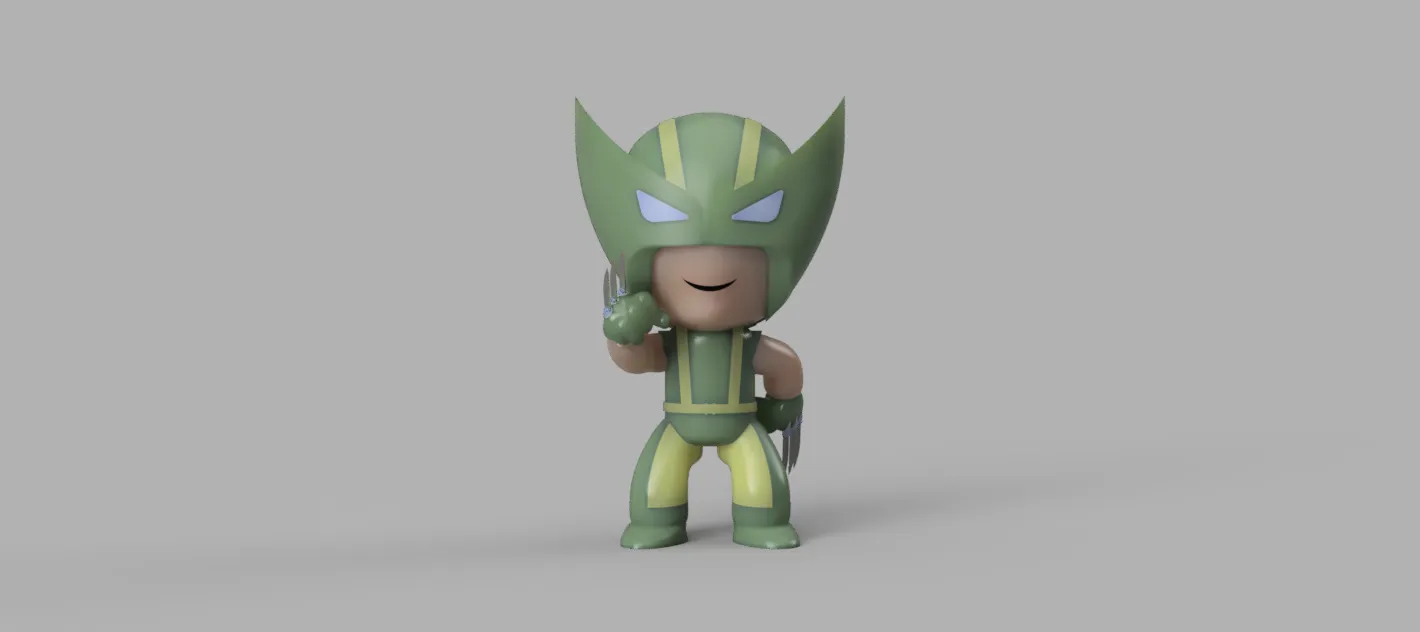 Characters & Creatures STL Download - Marvel Comics Mini Wolverine ...