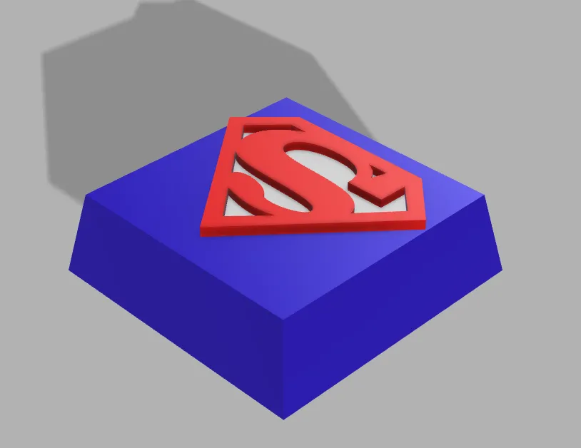 Other STL Download - KeyCap Letter S (Superman)by mld 3d italia