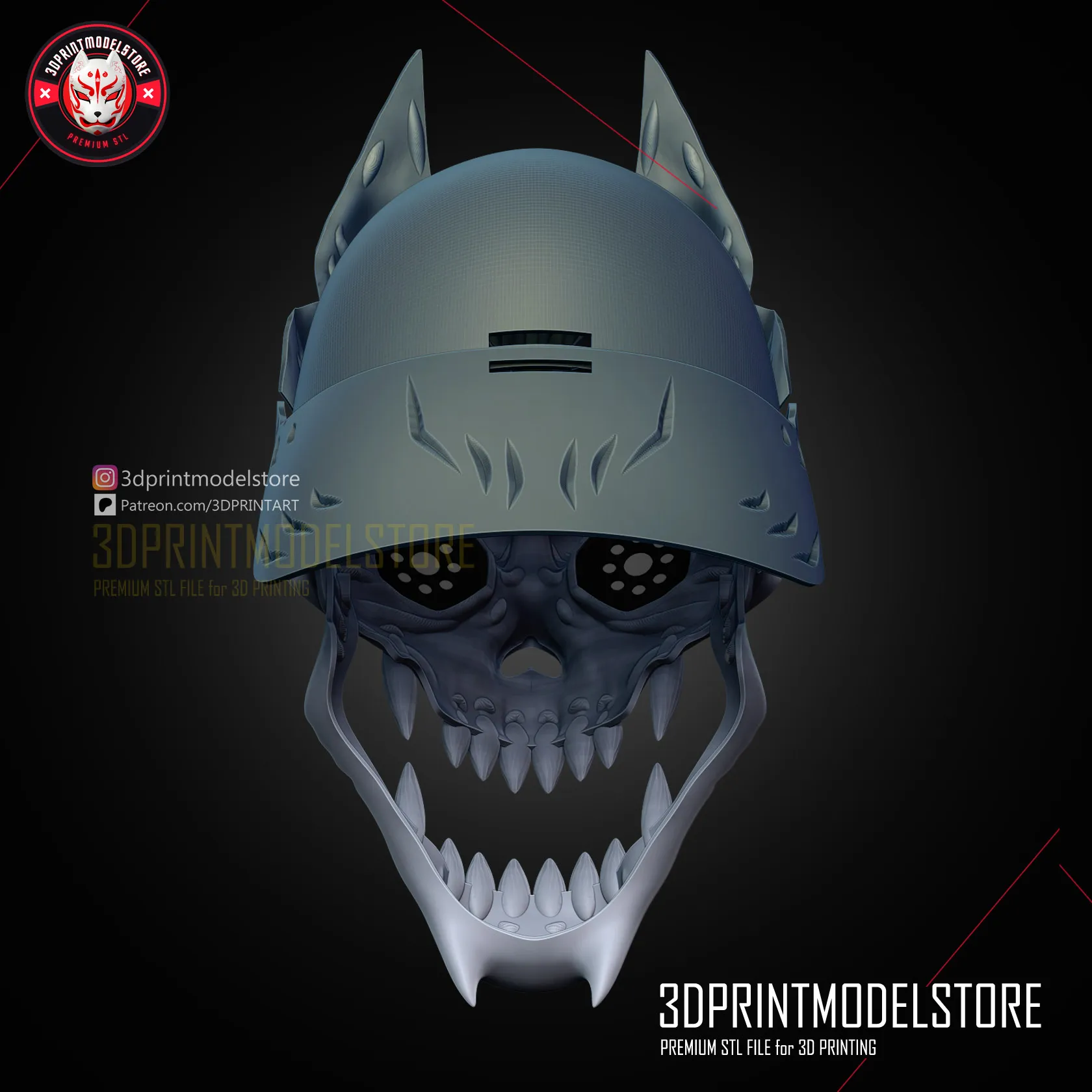 Cosplay STL Download - Barry The Chopper Skull Mask - Full Metal ...