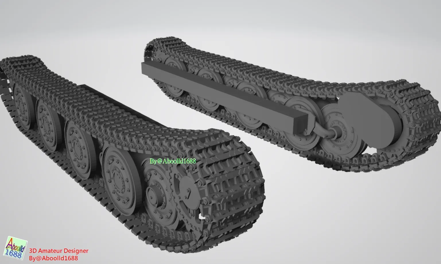 Vehicles & Machinery STL Download - Panther G Tank Tracks Unit For ...