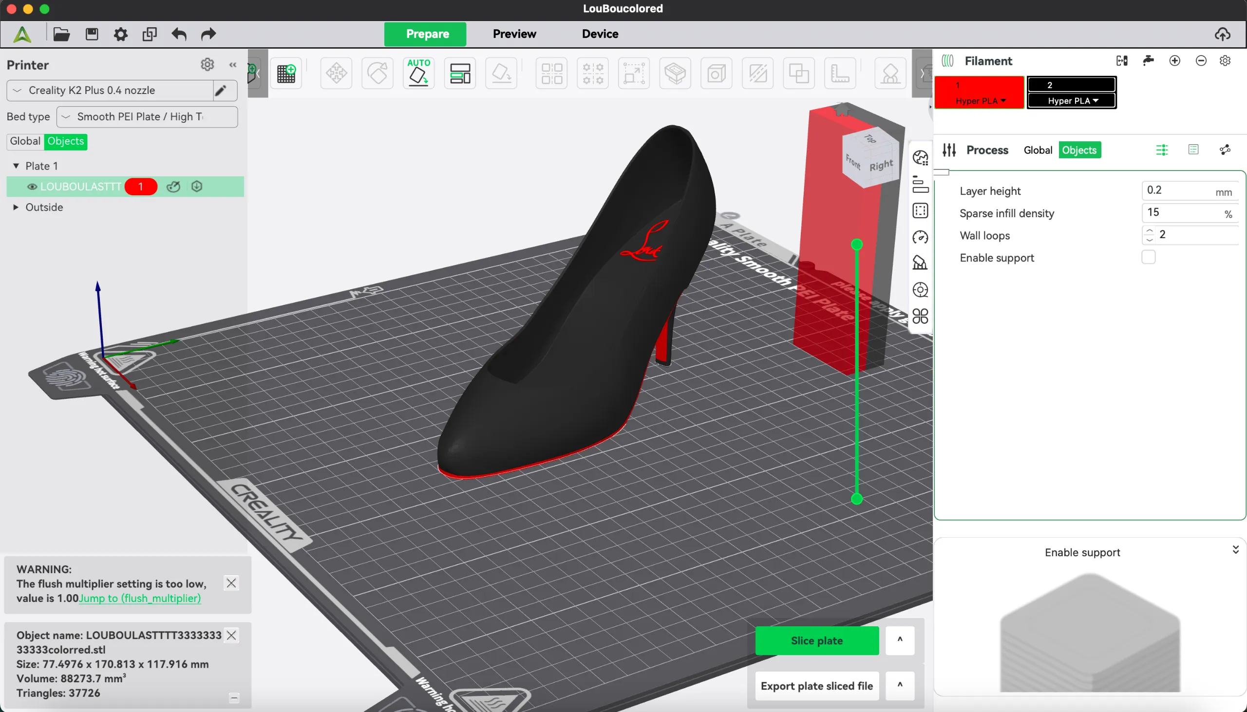 3D Printer Files | 3MF File | Escarpins Louboutin talon aiguille ...