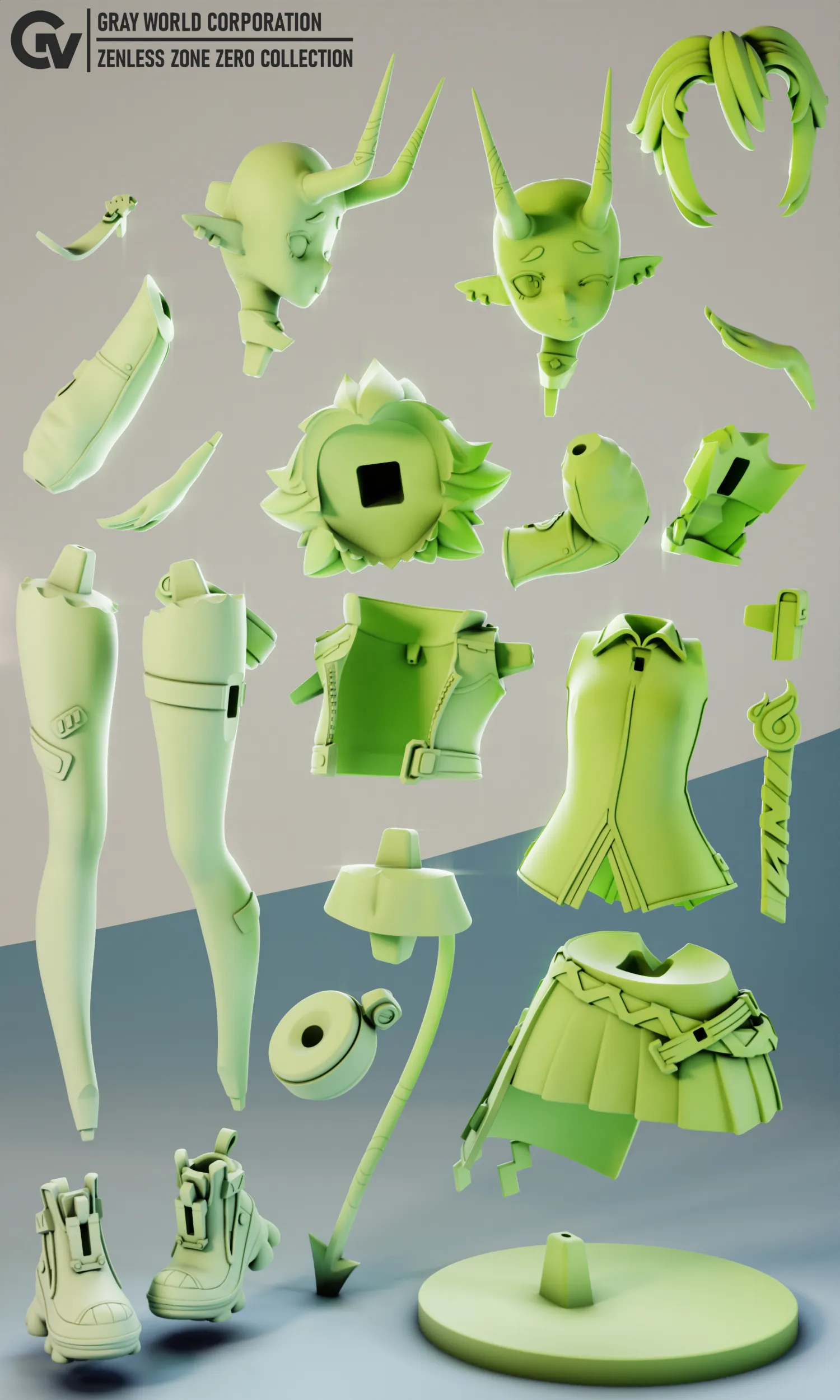 Soukaku | Zenless Zone Zero | 3D models download | Creality Cloud