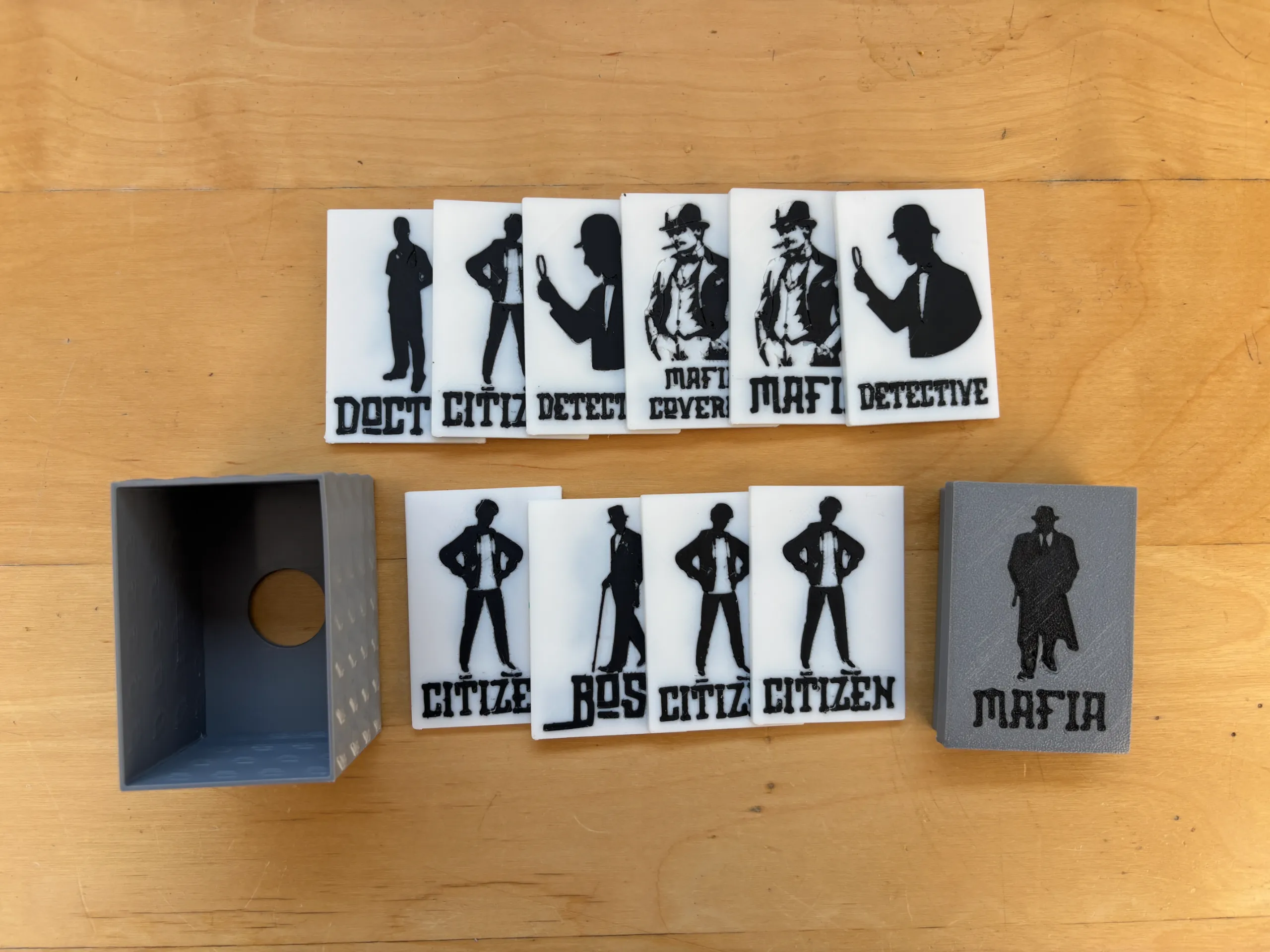 3D Printer Files | 3MF File | Mafia Game – 3D Printable Role Card Set ...