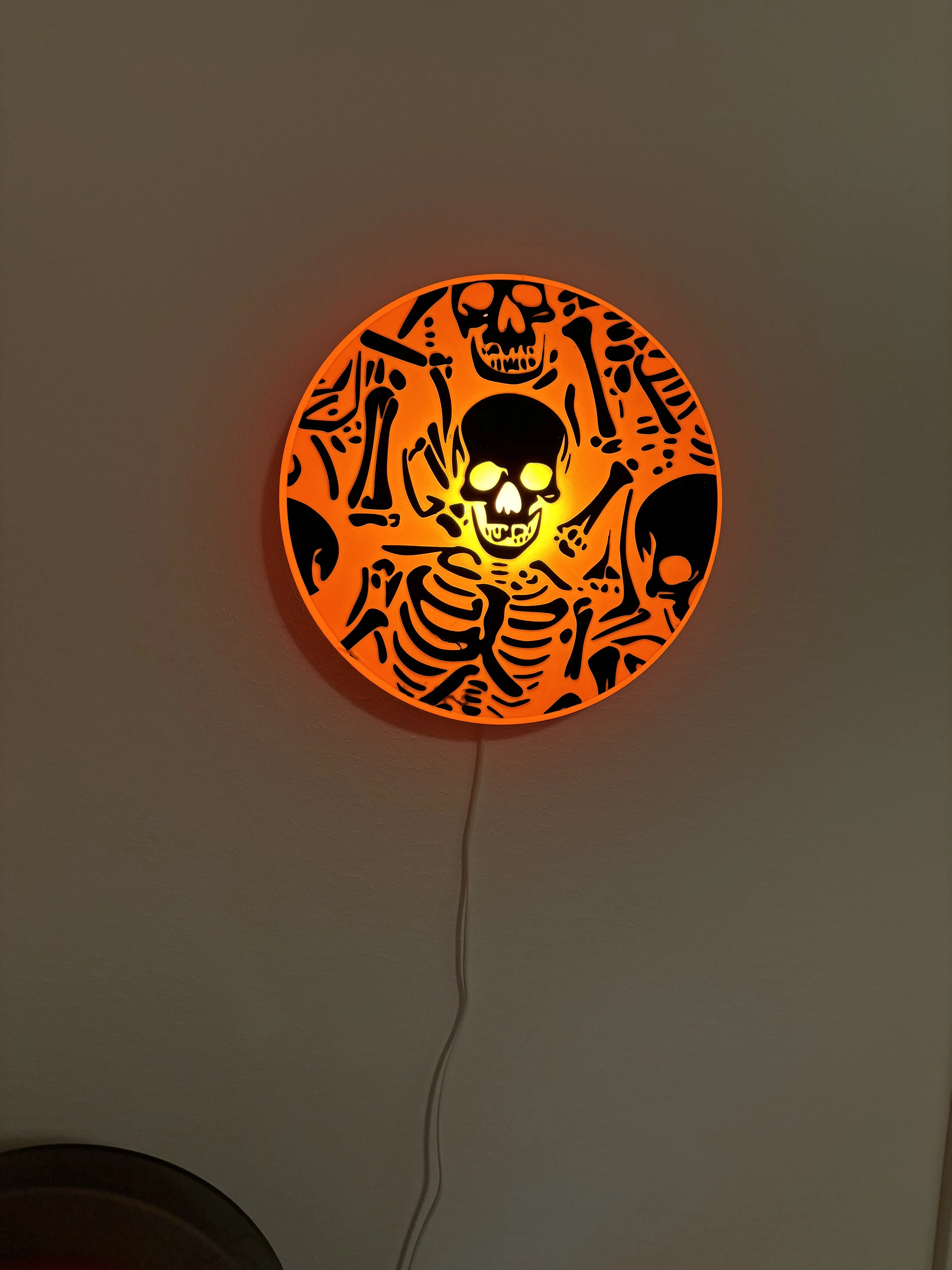 Halloween skeleton wall lamp | 3D models download | Creality Cloud