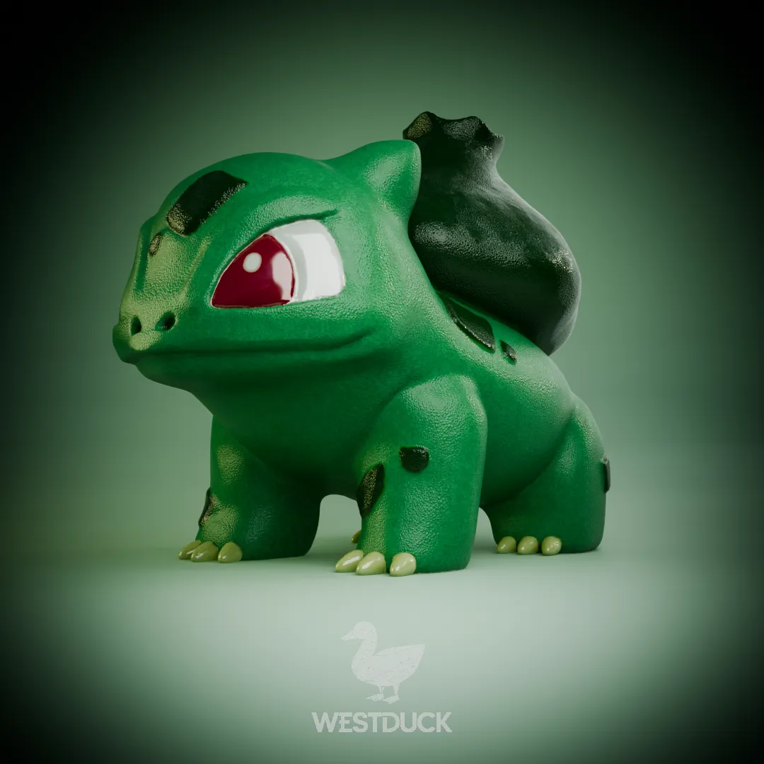 3D Printer Files | 3MF File | Bulbasaur - Pokemon | Creality Cloud