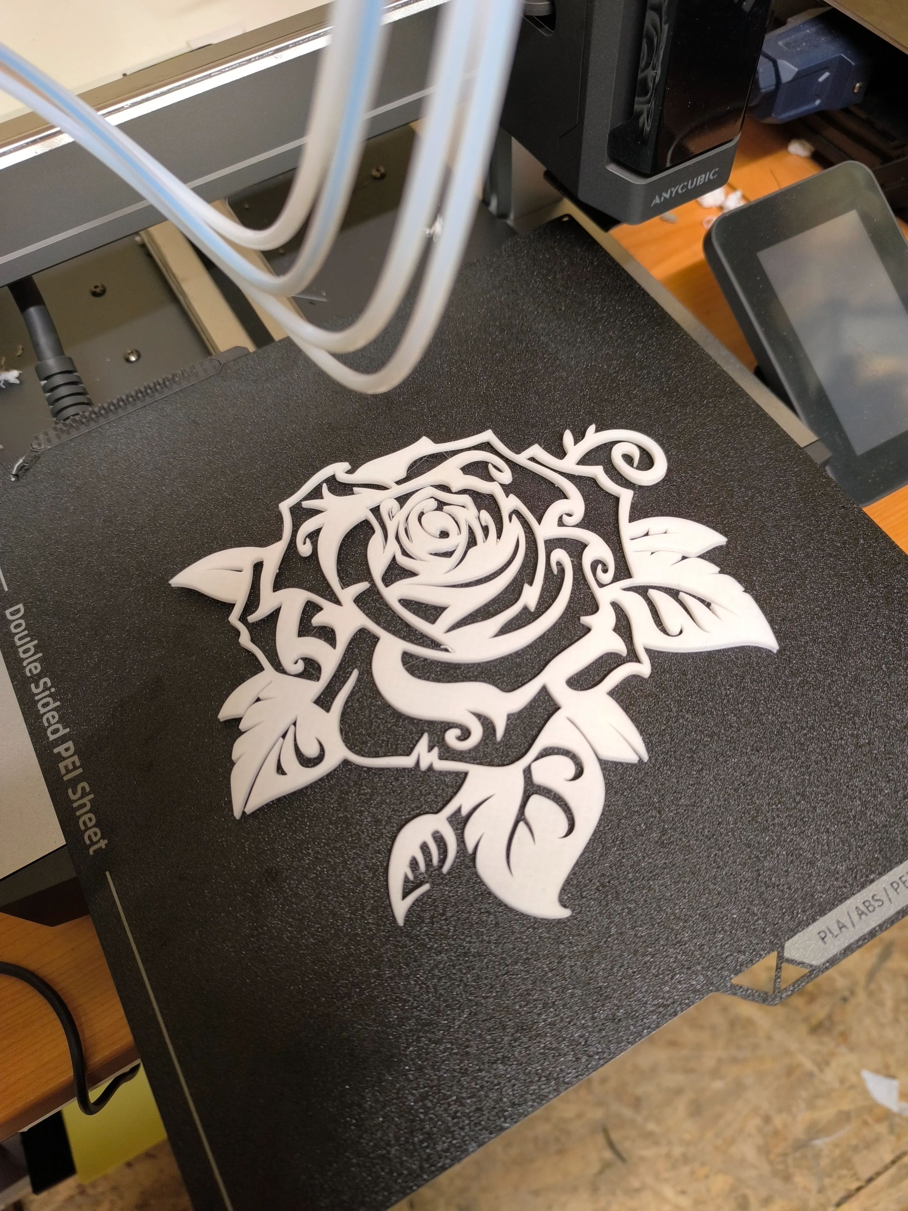 3D Printer Files | 3MF File | rose wall decoration | Creality Cloud