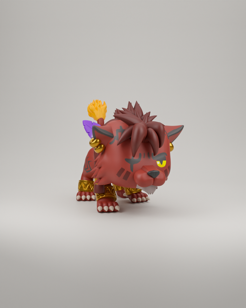 FFVII CHIBI : RED XIII | 3D models download | Creality Cloud