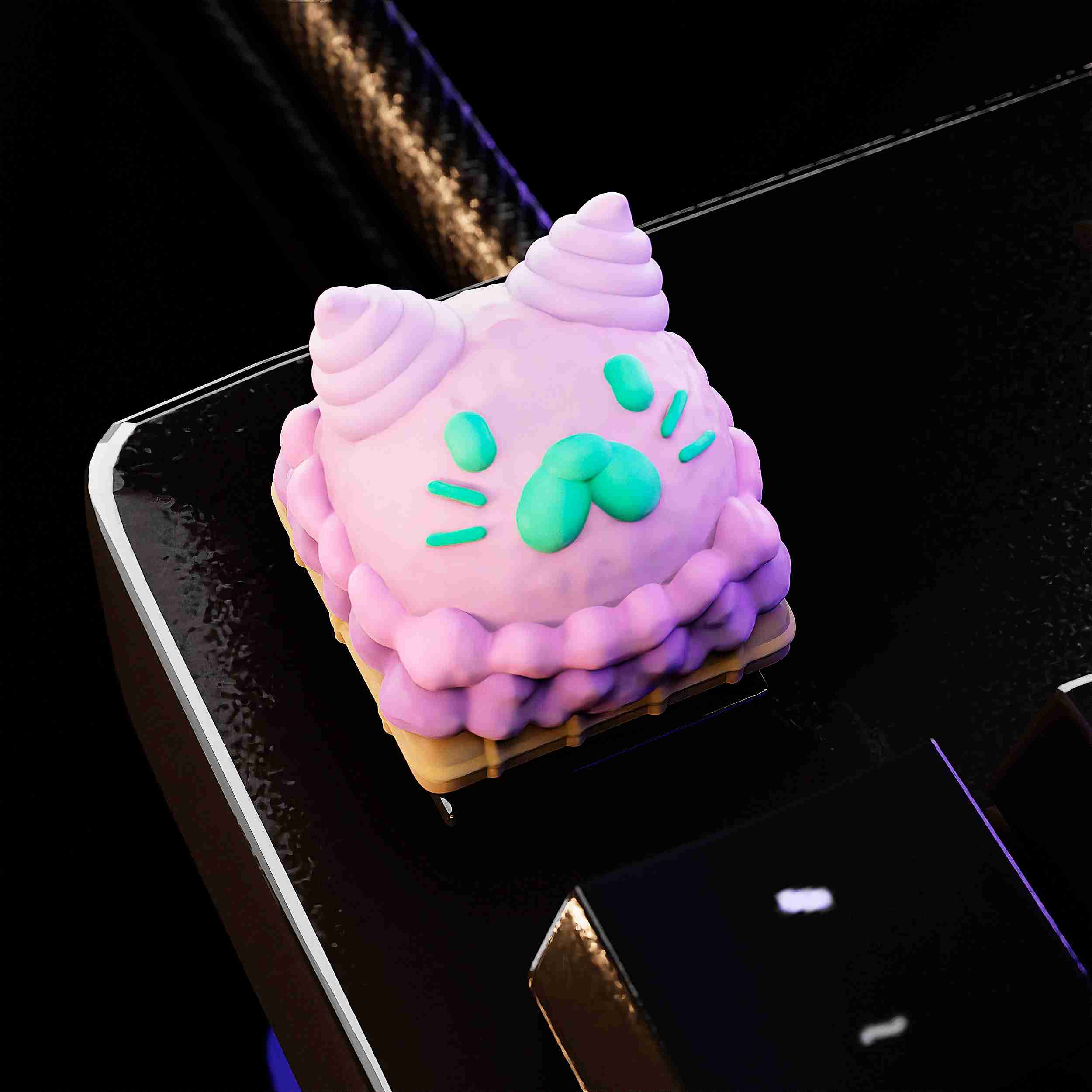Foody Cats Keycaps - Mechanical Keyboard | 3D models download ...