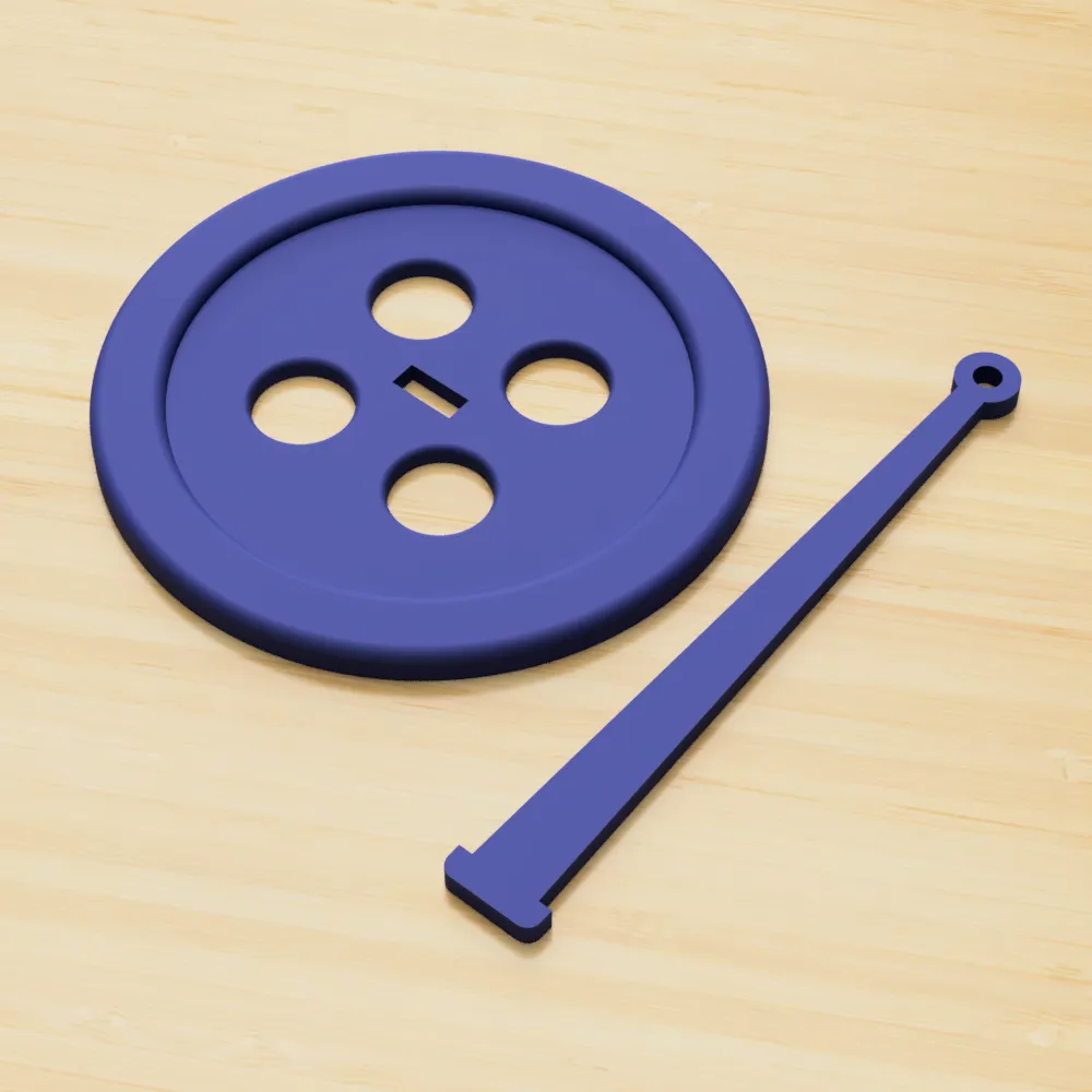 3D Printer Files | 3MF File | Button yarn cake wrist spinner | Creality ...