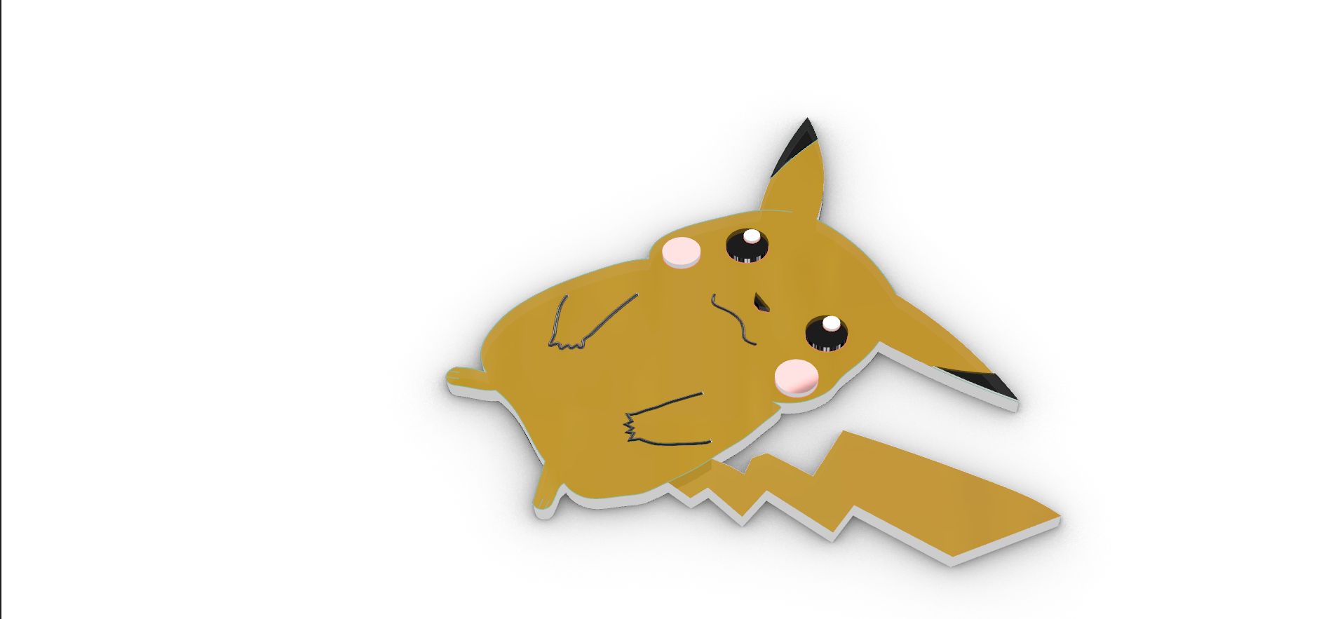 Pokemon Pikachu pendant and fridge magnet | 3D models download ...