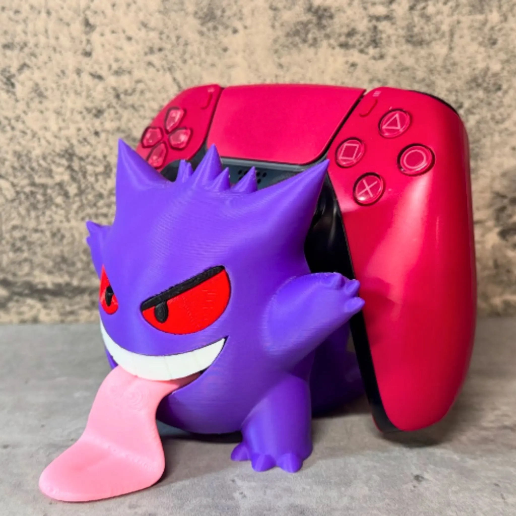 Digital Art STL Download - GENGAR HOLDER CONTROLLER - BY COLORSby Aslan3D