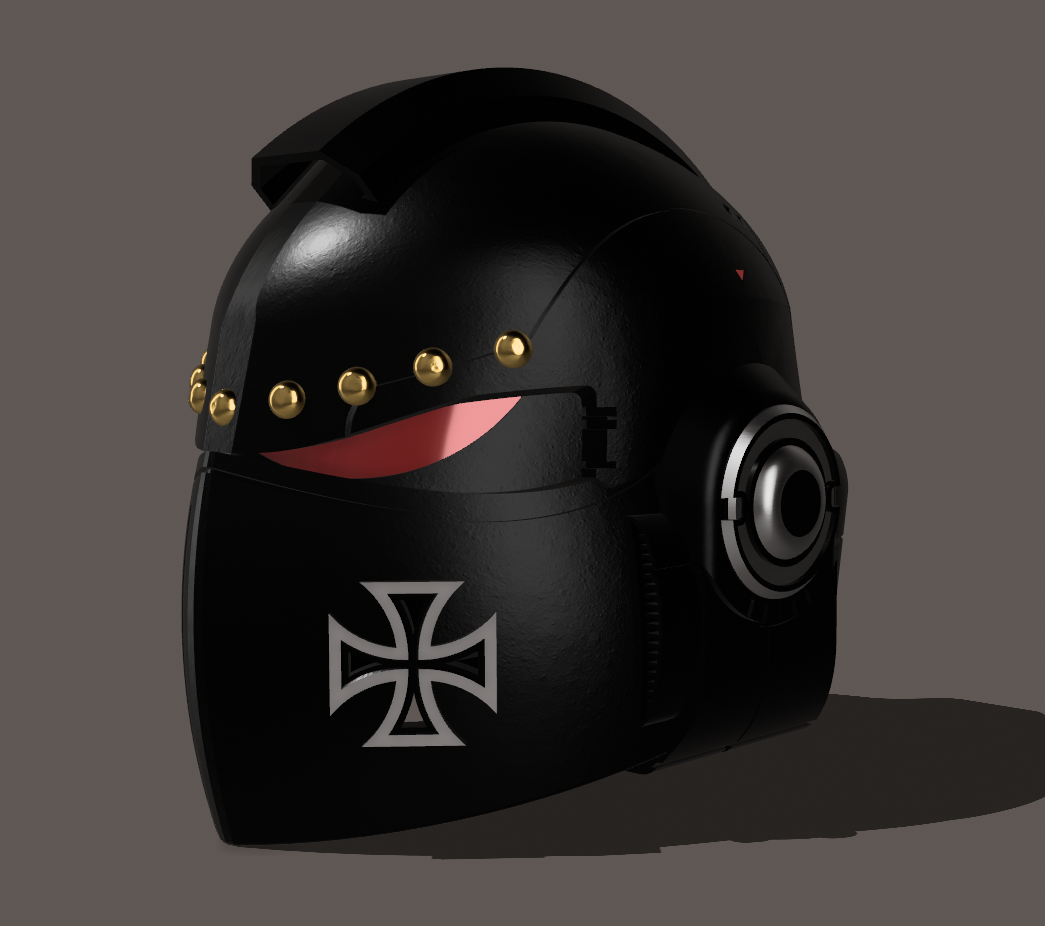 Black templar Helmet | 3D models download | Creality Cloud
