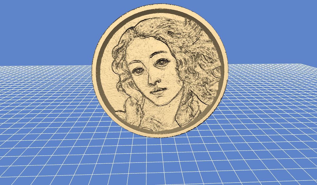 Venus by Botticelli | 3D models download | Creality Cloud