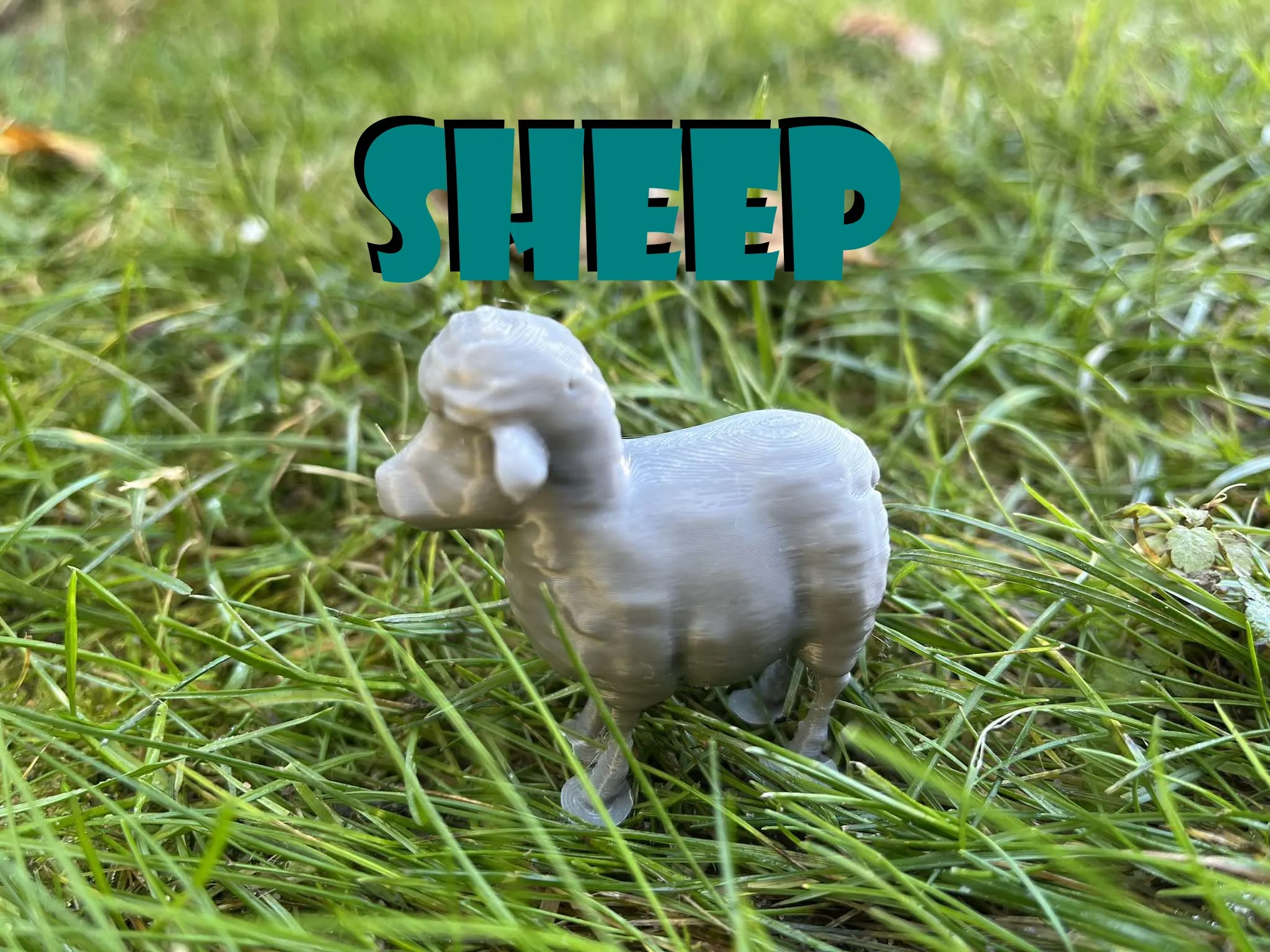 Free Characters & Creatures STL Download - Fluffy sheepby Ainon3Dprint cz