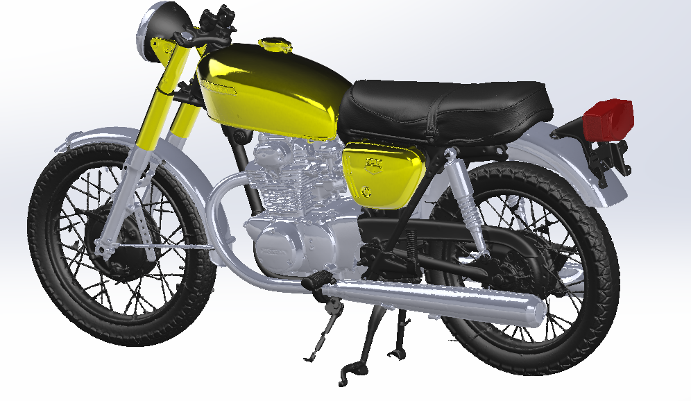 1971 Honda CB350 Frame | 3D models download | Creality Cloud