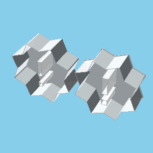 Pointy disc with an exclamation mark, nestable box (v1) | 3D models ...